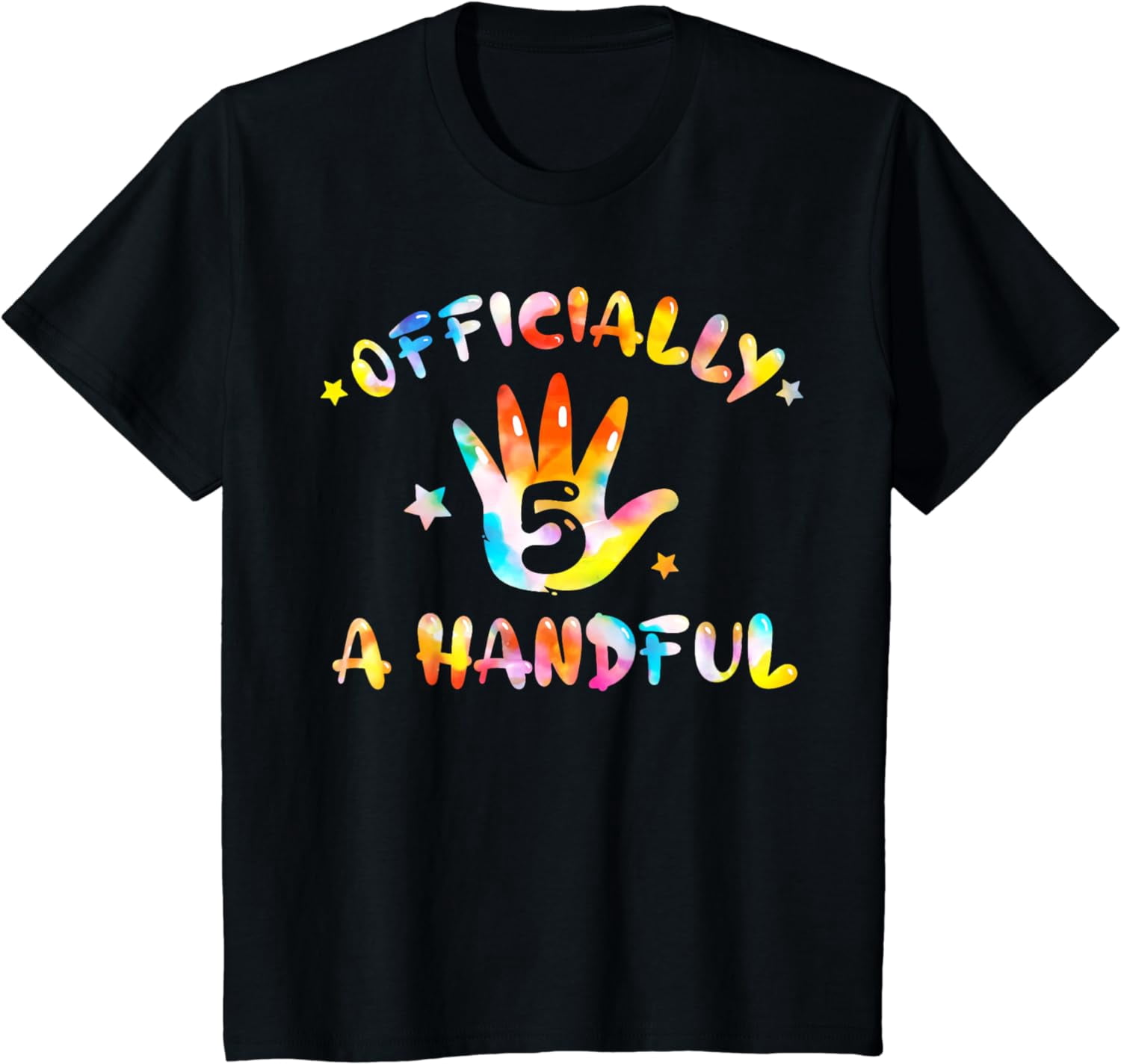 Officially Five A Handful I'm 5 Happy Birthday Boy Girl T-Shirt ...