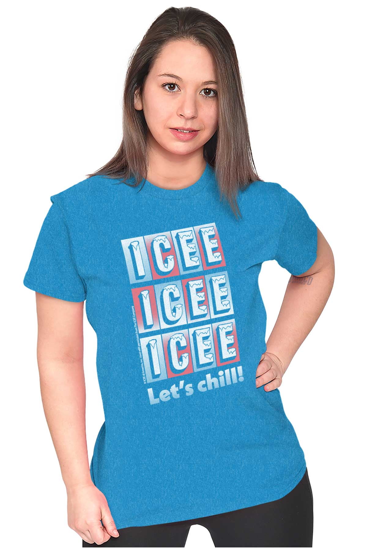 Officially Icee Logo Lets Chill Women's Plus Size Shirt Brisco Brands ...