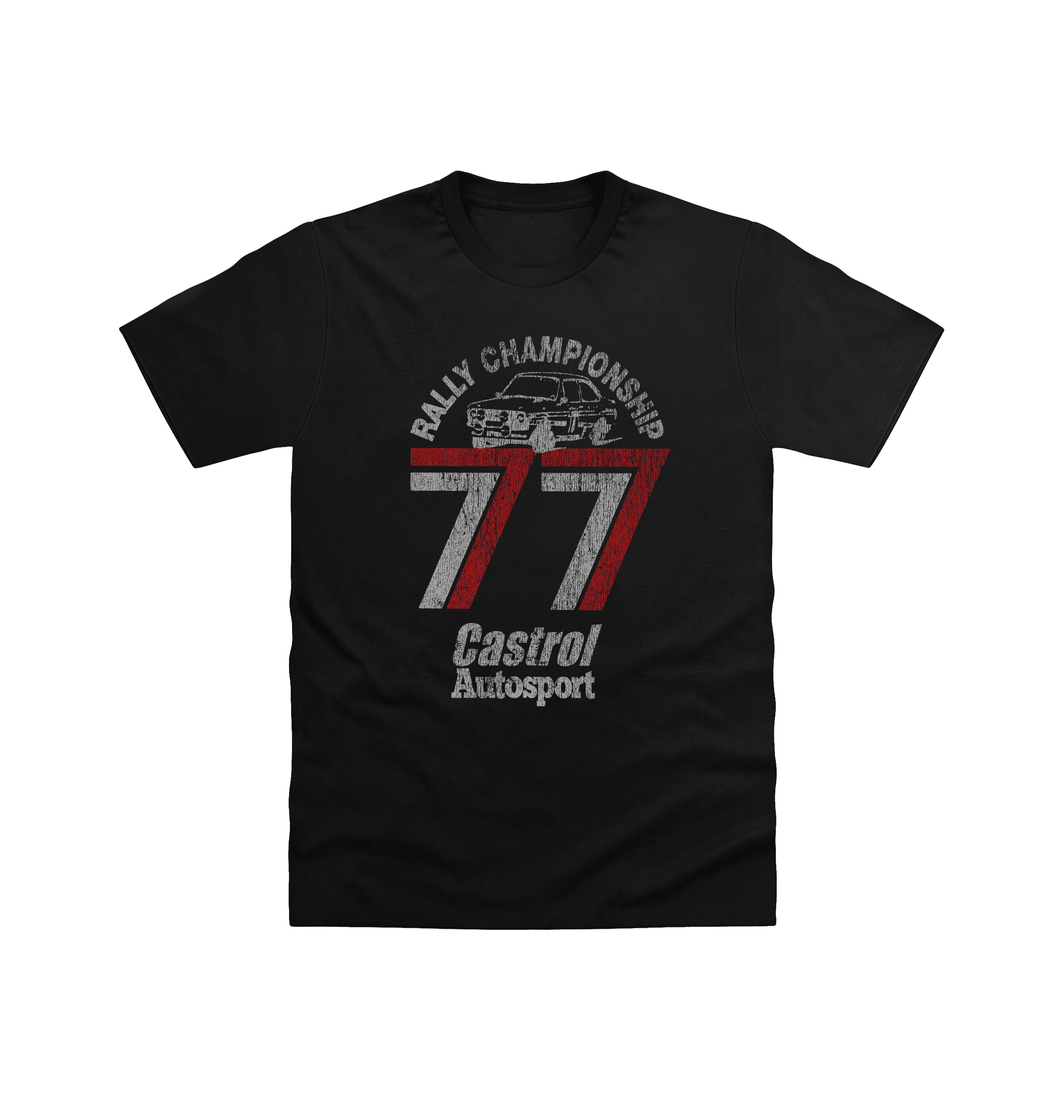 Officially Licensed Castrol, 1977 T-Shirt (Front & Back Print ...