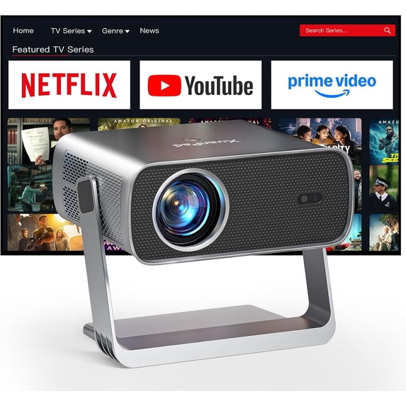 Officially-Licensed App & Auto Focus] Projector with WiFi and Bluetooth ...