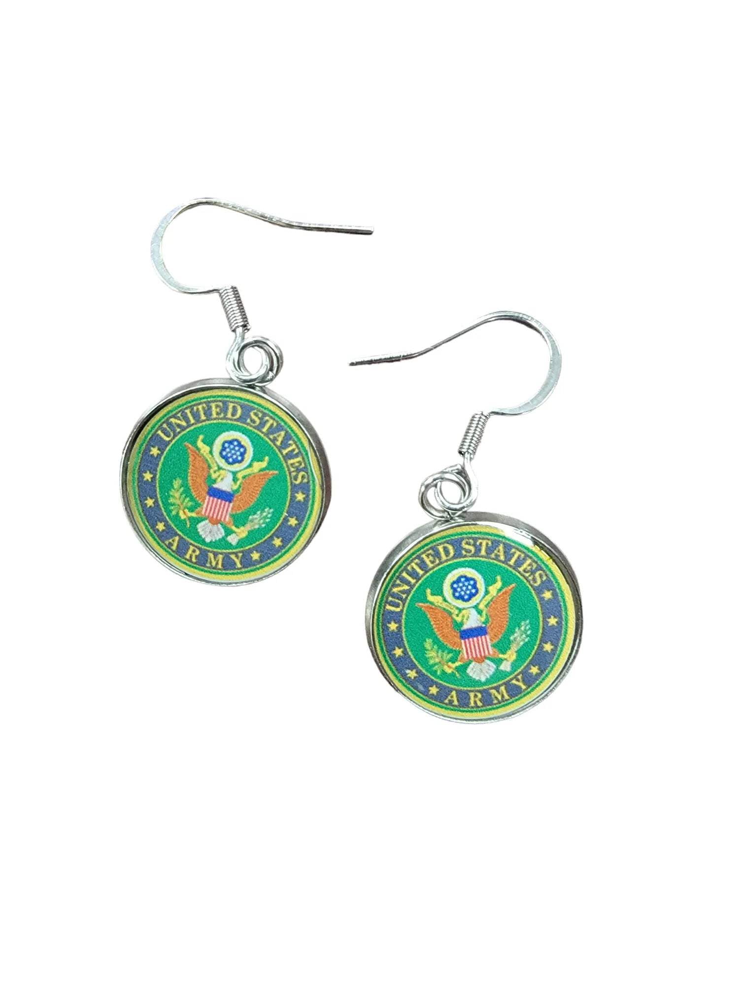 Army Earrings - Officially Licensed, Sterling Silver - Walmart.com