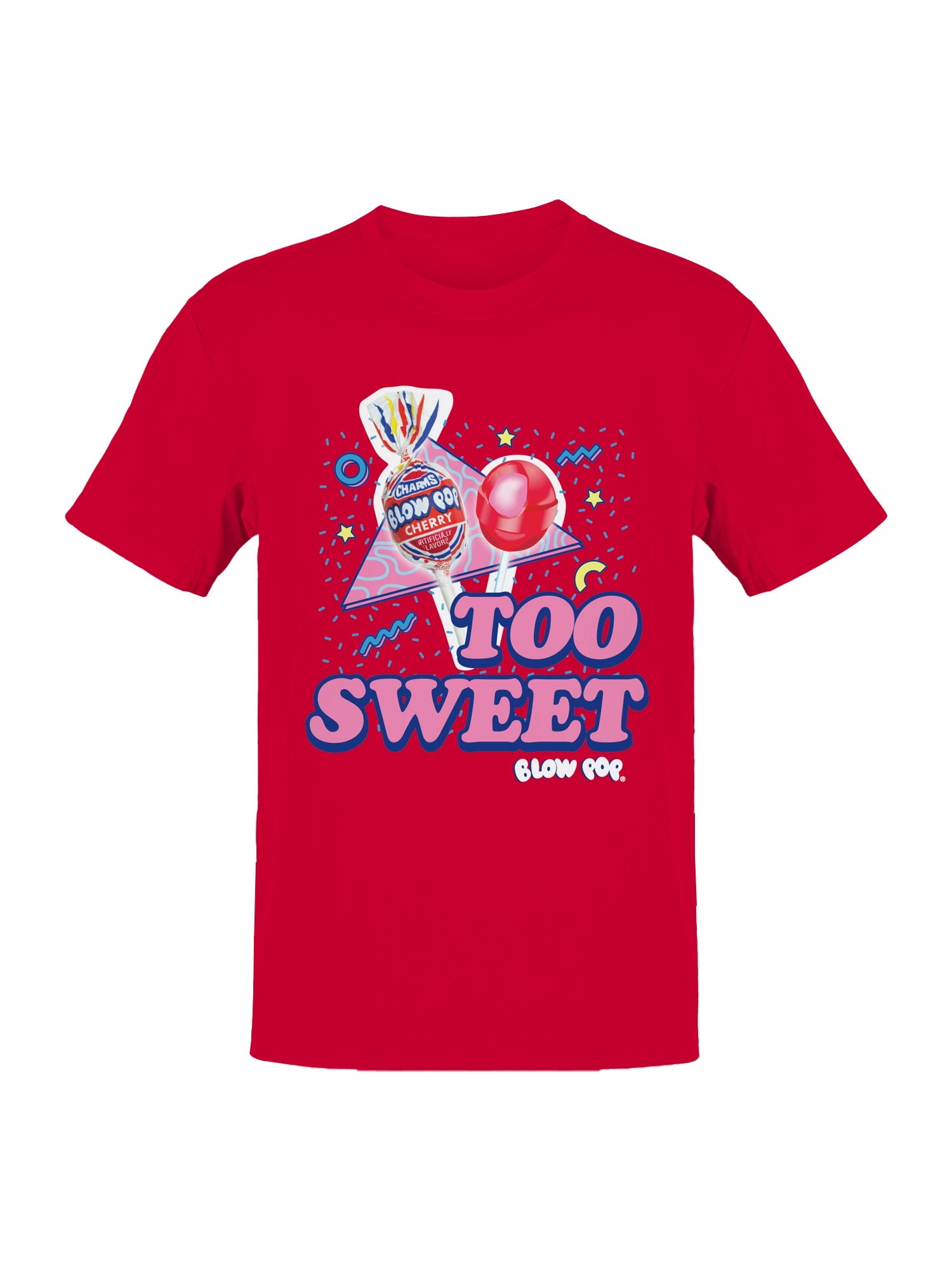 Officially Licensed Blow Pop Cherry Blow Pop Art Men's T-shirt ...