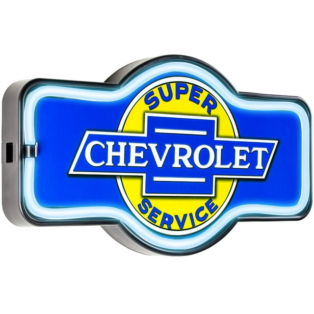 Officially Licensed Chevrolet Super Service LED Sign - Walmart.com