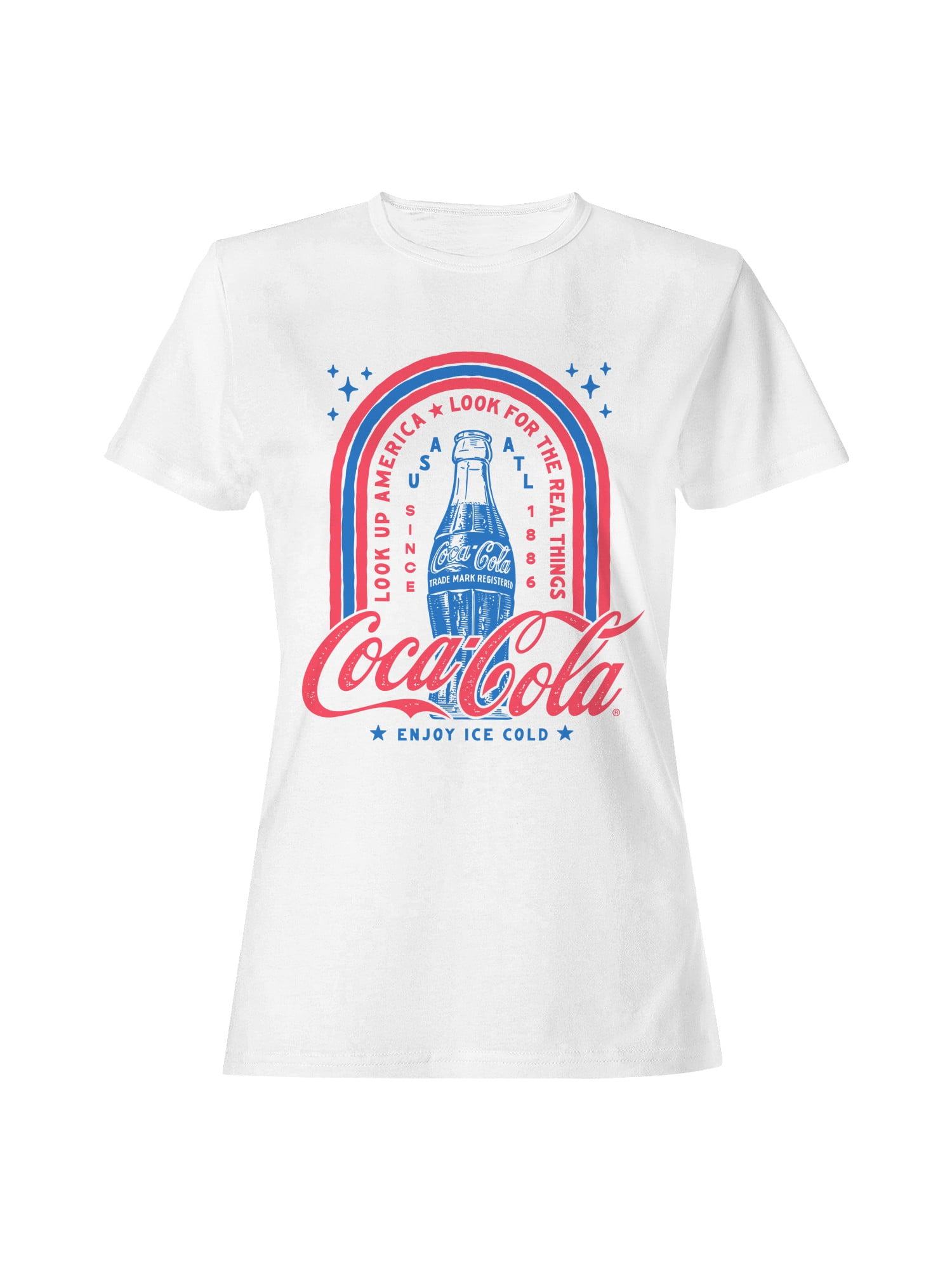 Officially Licensed Coca Cola Retro Coca-Cola Vintage Graphic Women's T ...