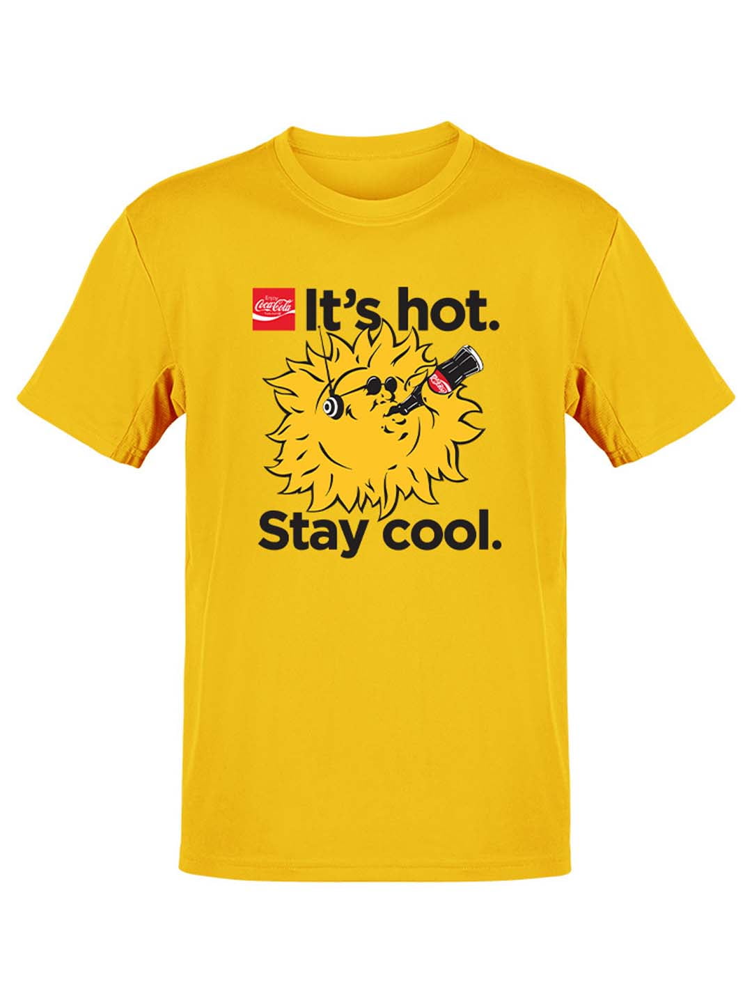 Officially Licensed Coca-Cola Retro Sunset Vibes 80s Tropical Men's T ...