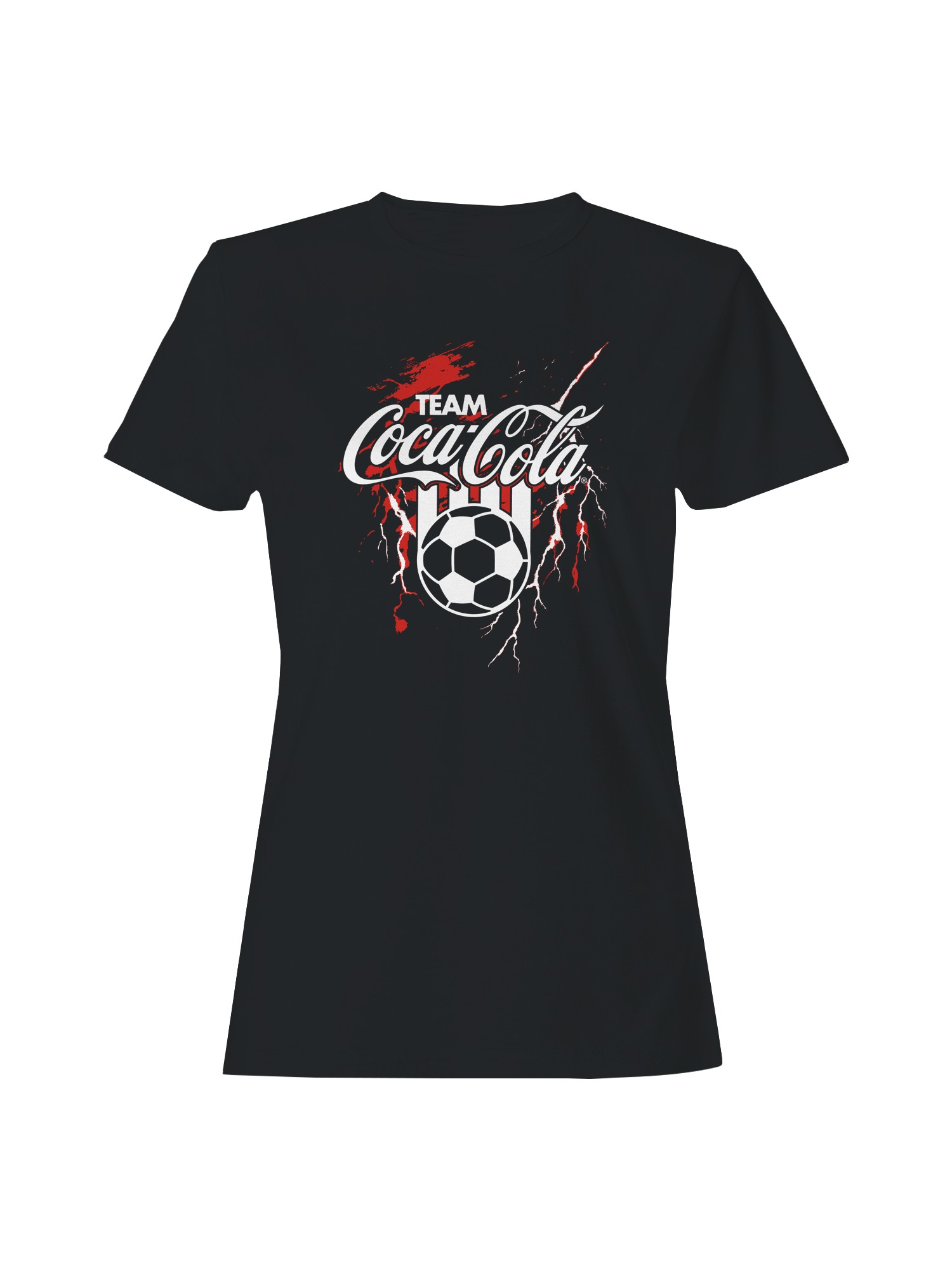 Officially Licensed Coca Cola Team Coca-Cola Soccer Splash Art Women's ...