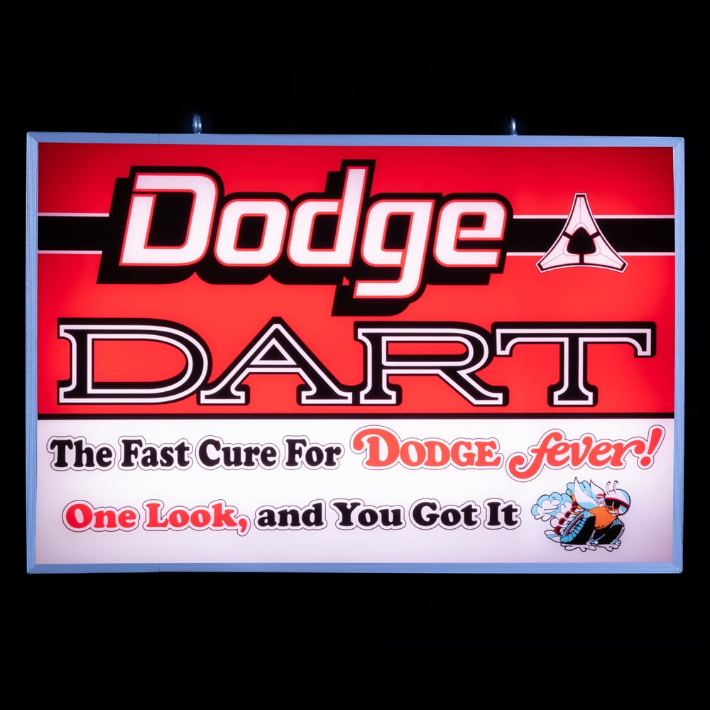 Officially Licensed Dodge Dart LED Light-Up Aluminum Sign - Walmart.com