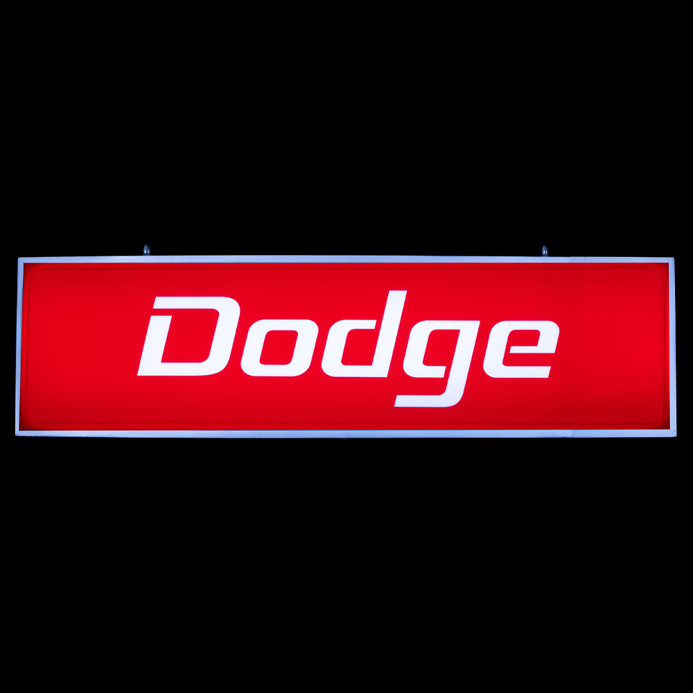Officially Licensed Dodge LED Light Up Aluminum Sign - Walmart.com