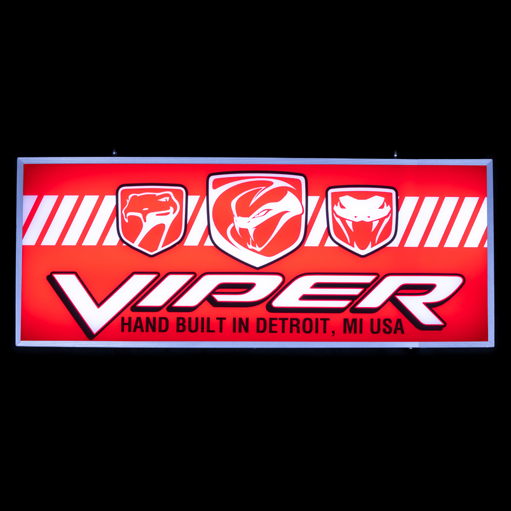 Officially Licensed Dodge Viper LED Light Up Sign - Walmart.com