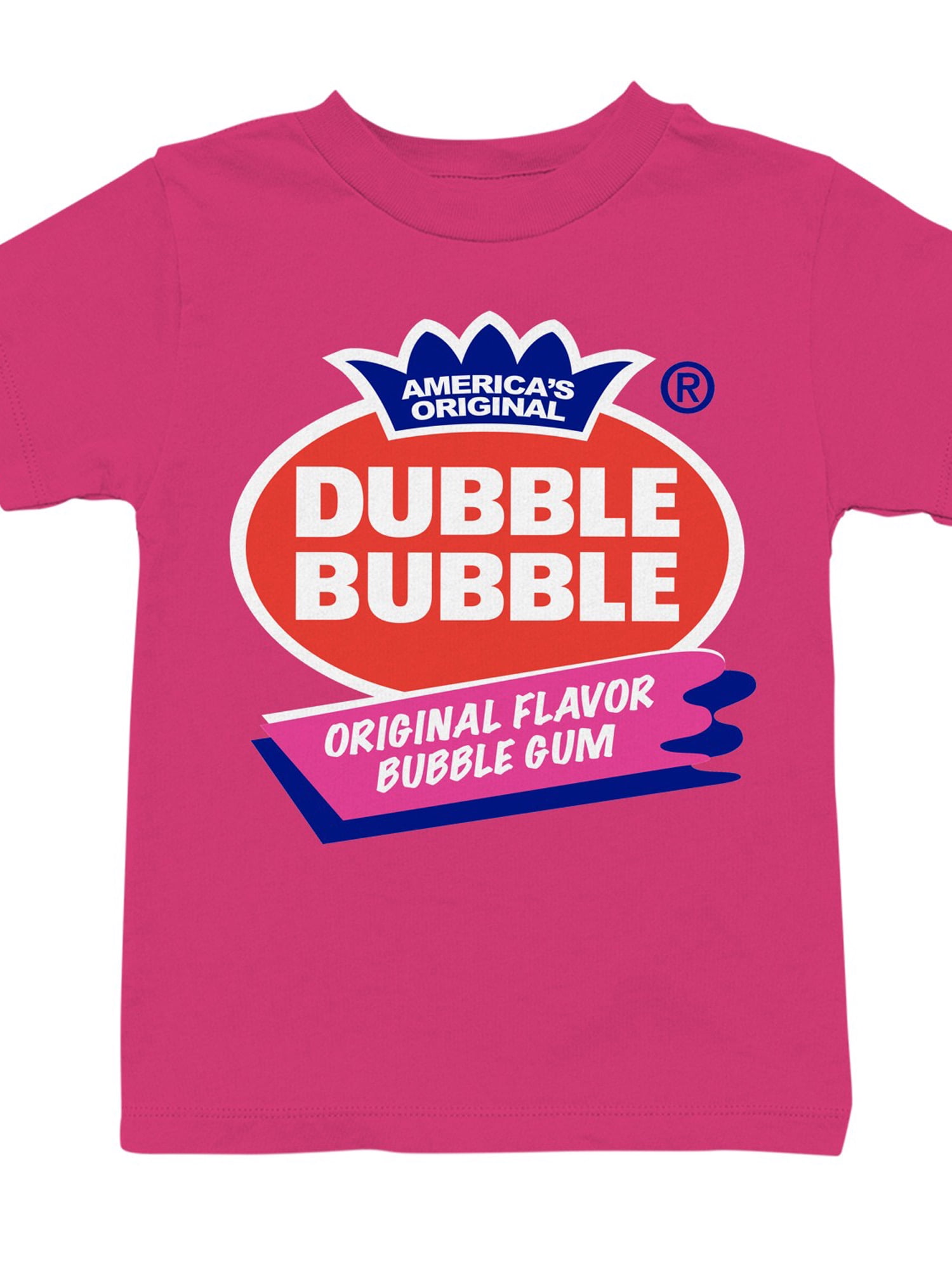 Officially Licensed Dubble Bubble Original Flavor Gum Logo Youth's T ...