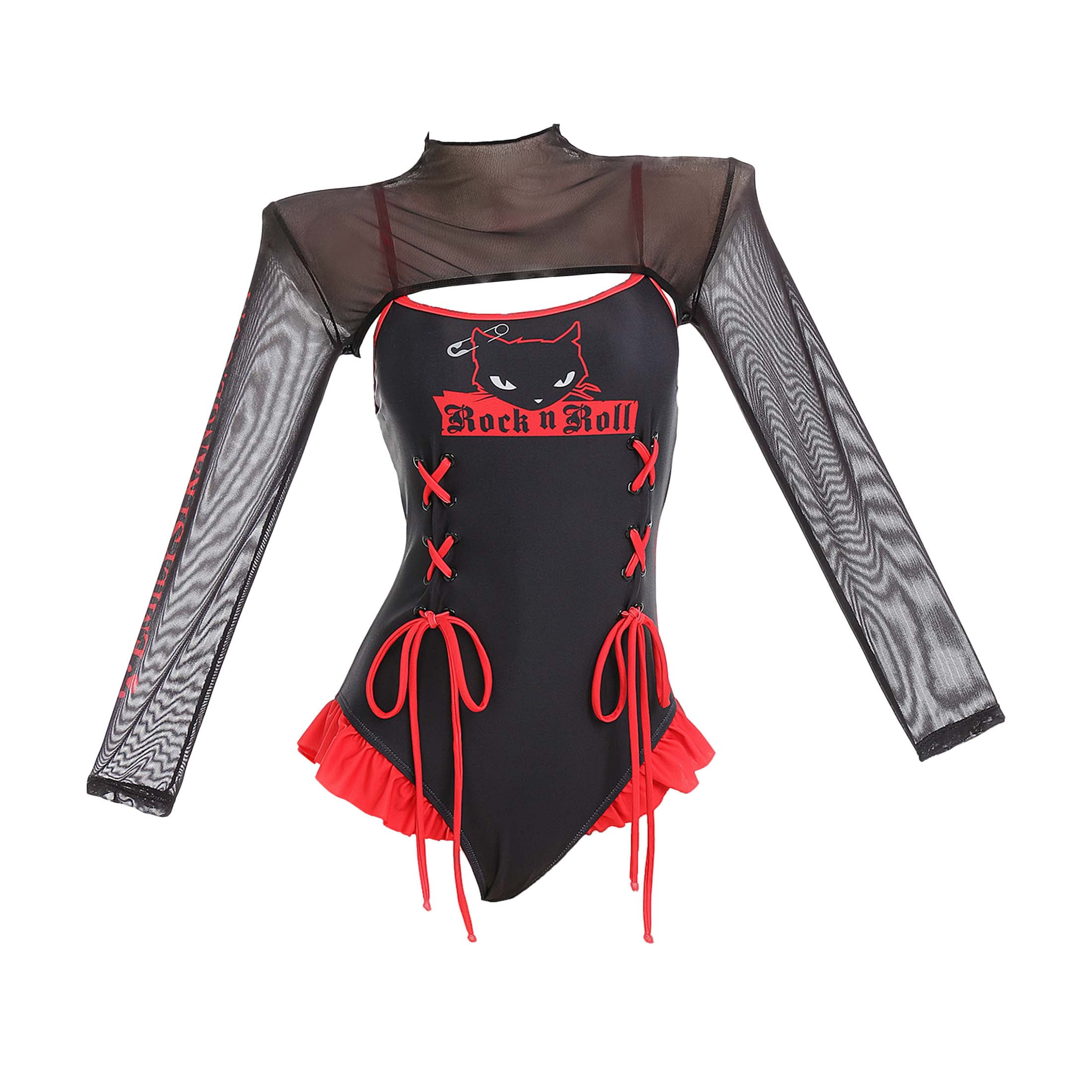 [Officially Licensed] Emily the Strange Women's Strap One Piece ...