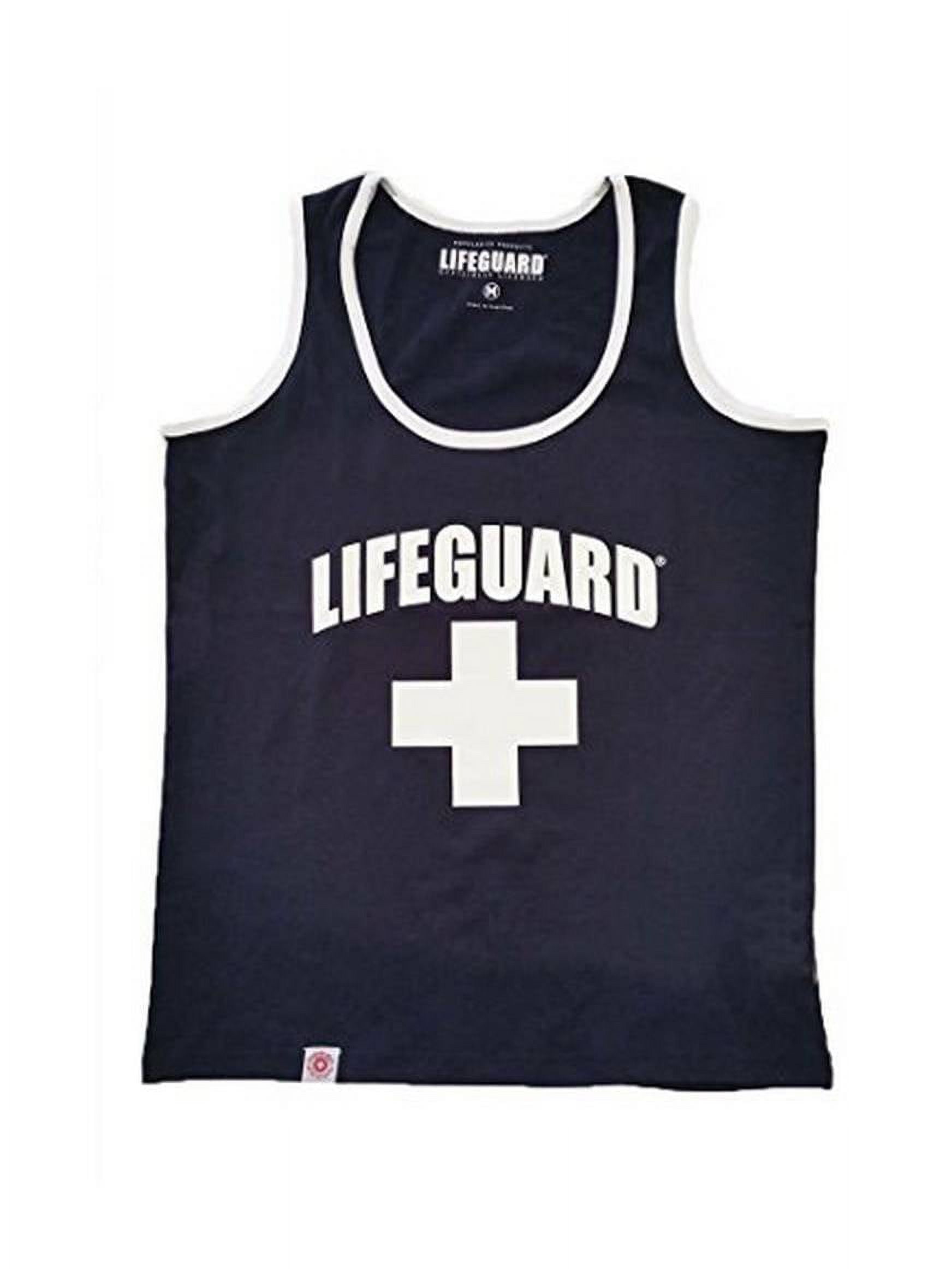 Officially Licensed Guys LIFEGUARD Muscle Tank with Contrast Piping ...
