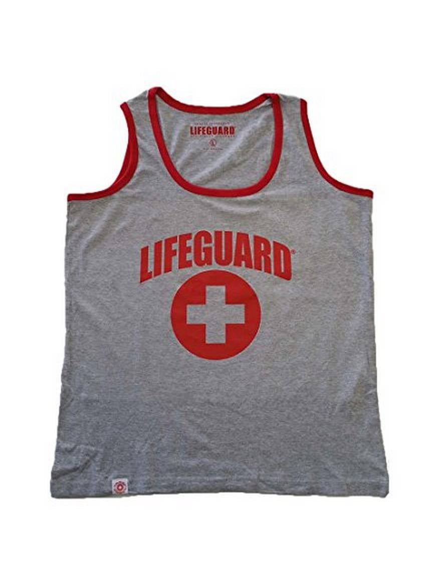 Officially Licensed Guys LIFEGUARD Muscle Tank with Contrast Piping ...