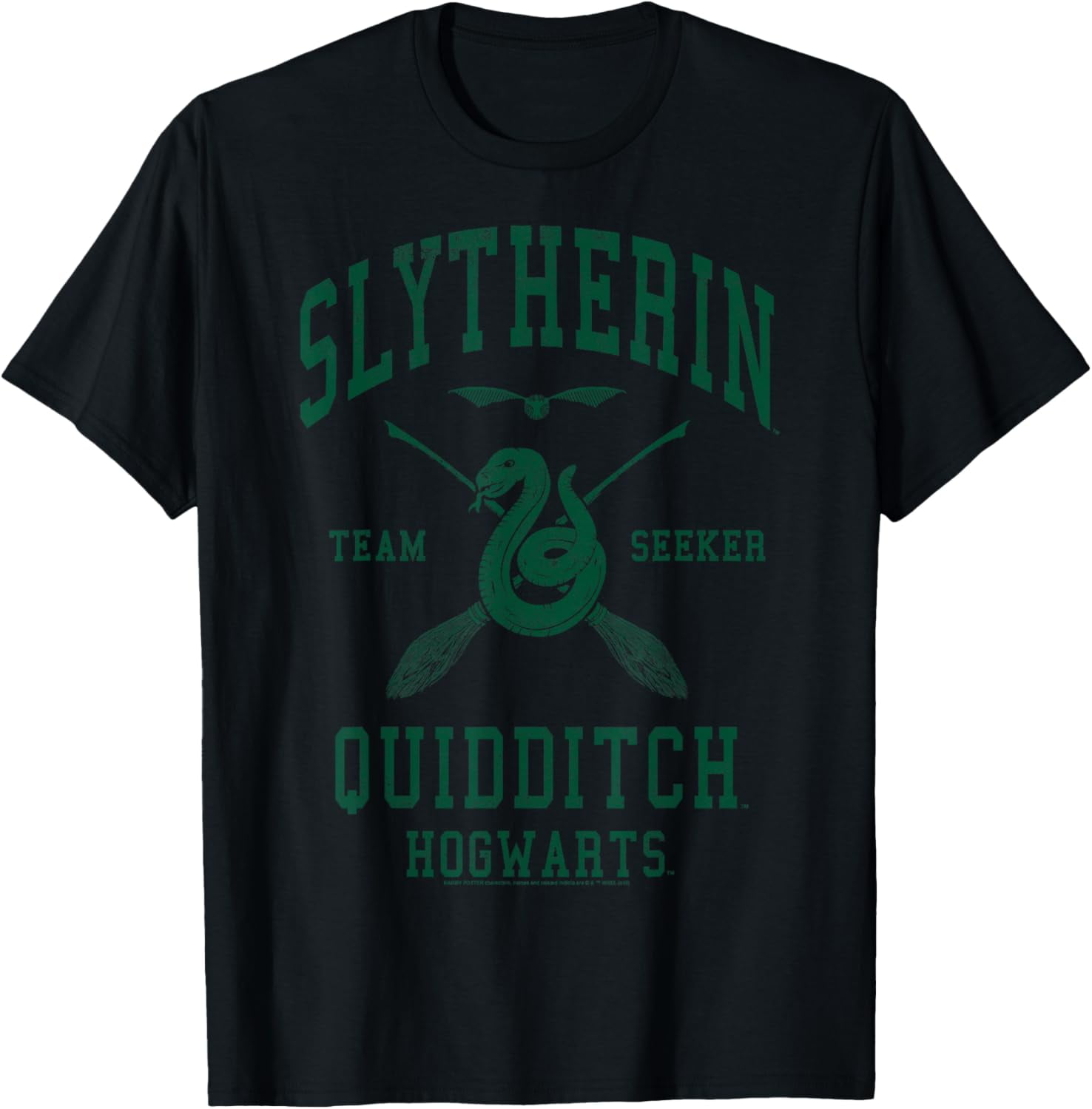 Officially Licensed Harry Potter Slytherin Quidditch T-Shirt - Walmart.com