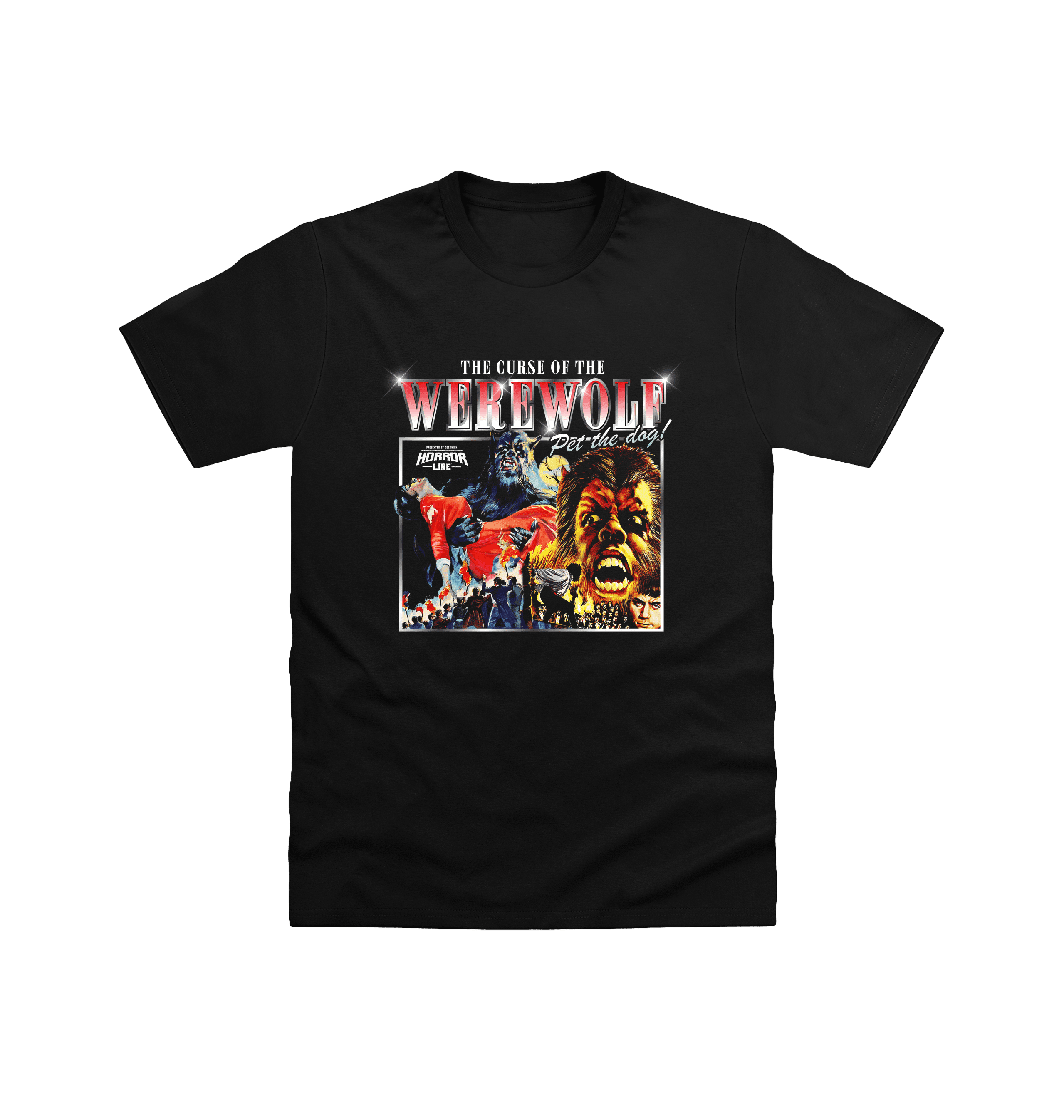 Officially Licensed Horror Line The Curse of the Warewolf T-Shirt ...
