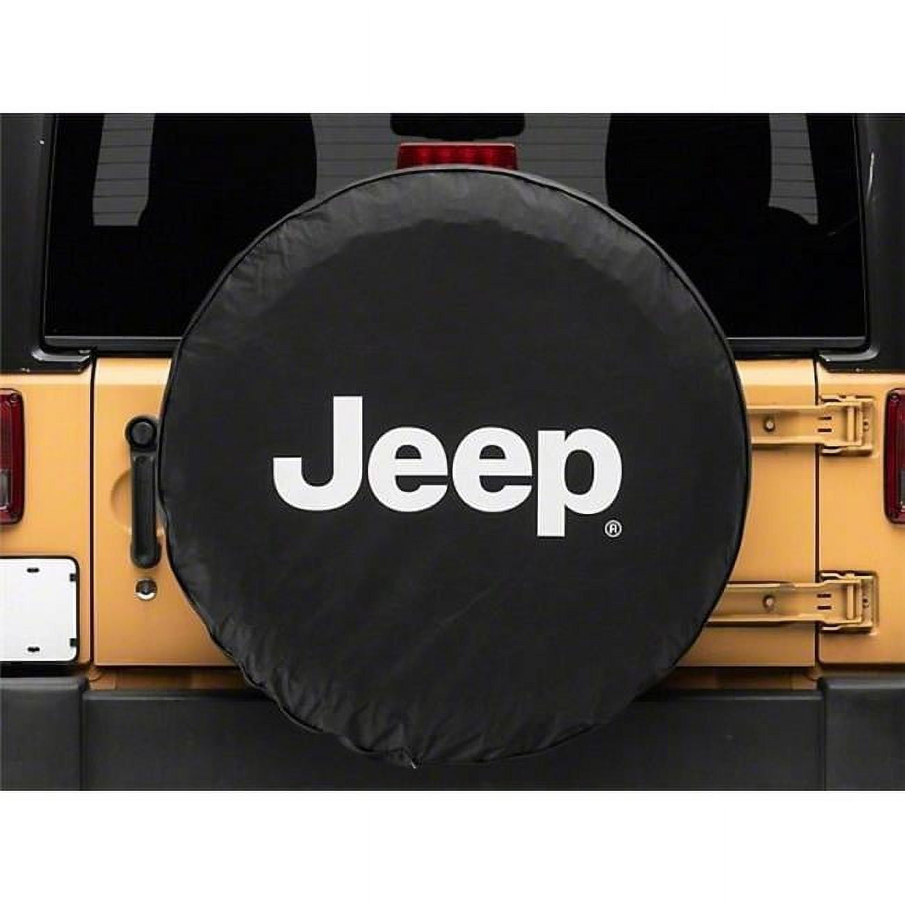 Officially Licensed Jeep Wrangler Protector, White Logo Spare Tire ...