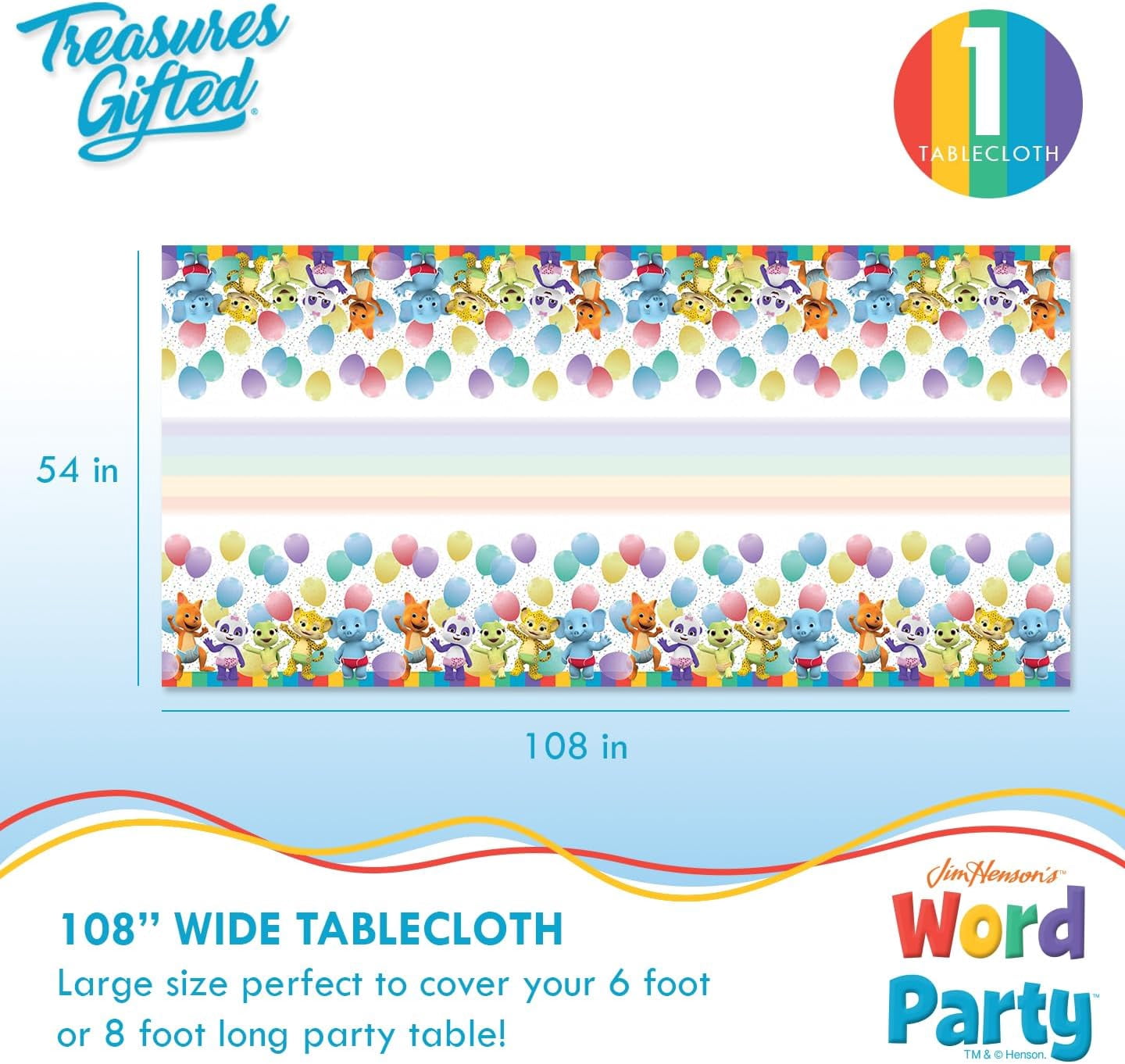 Officially Licensed Jim Henson's Word Party Birthday Supplies - Serves ...