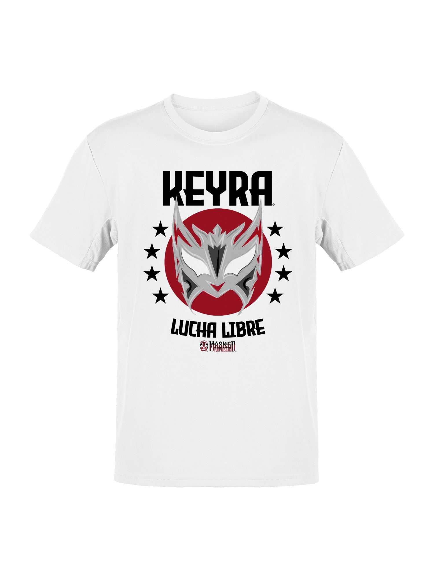 Officially Licensed Legends Of Lucha Libre Silver Mask Emblem on Red ...
