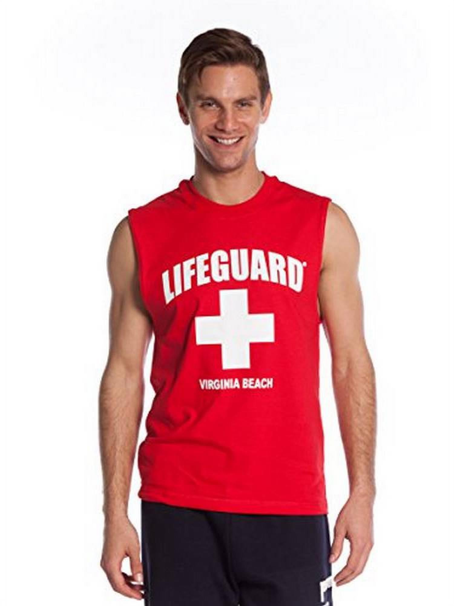 Officially Licensed Lifeguard Muscle Tank, Tee Shirt For Men, Adults ...