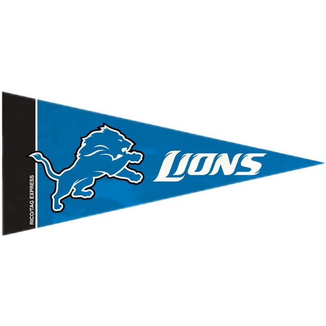 Officially Licensed Lions Mini Pennant, 4" x 9" - Walmart.com