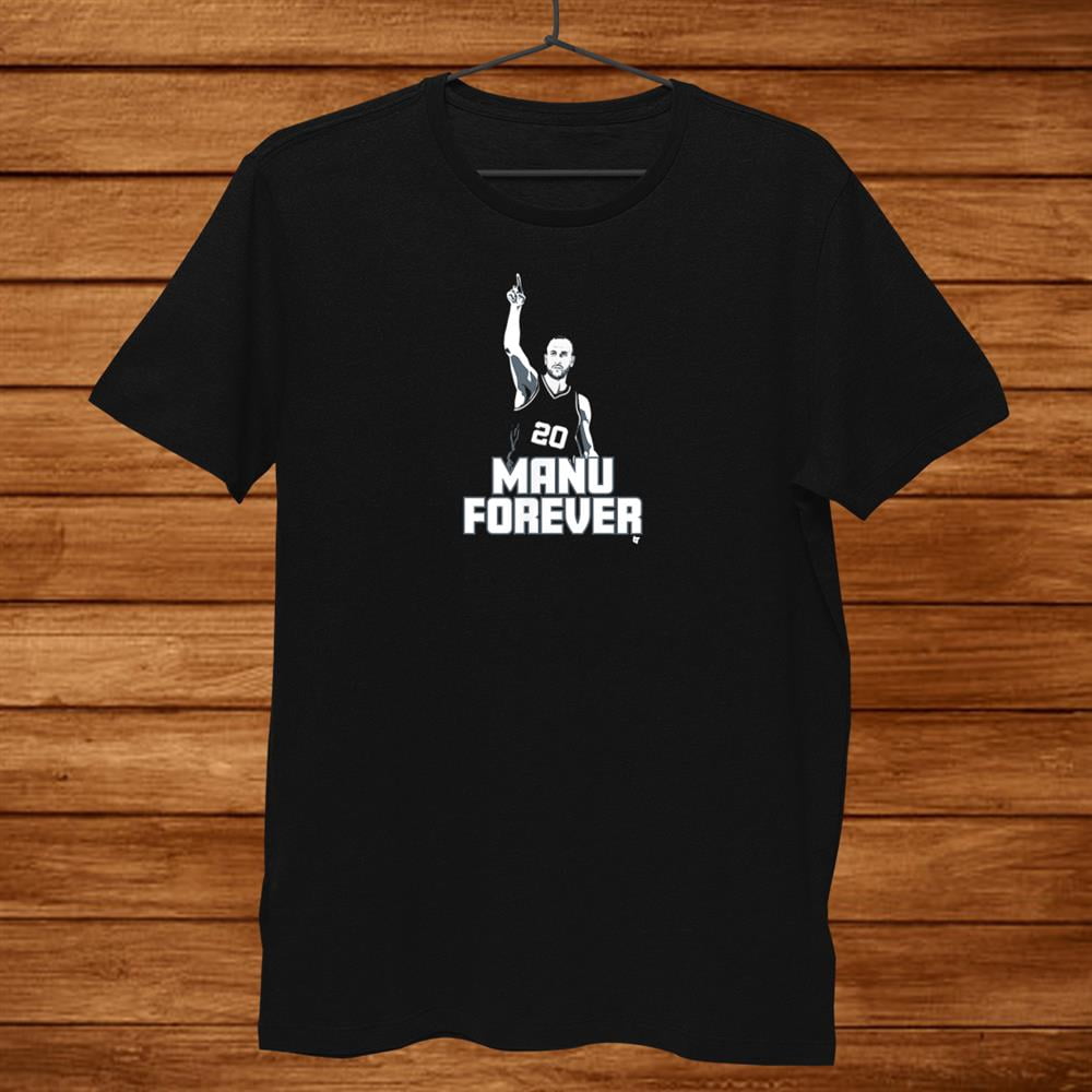 Officially Licensed Manu Ginobili Shirt Manu Forever Men Gift Black ...