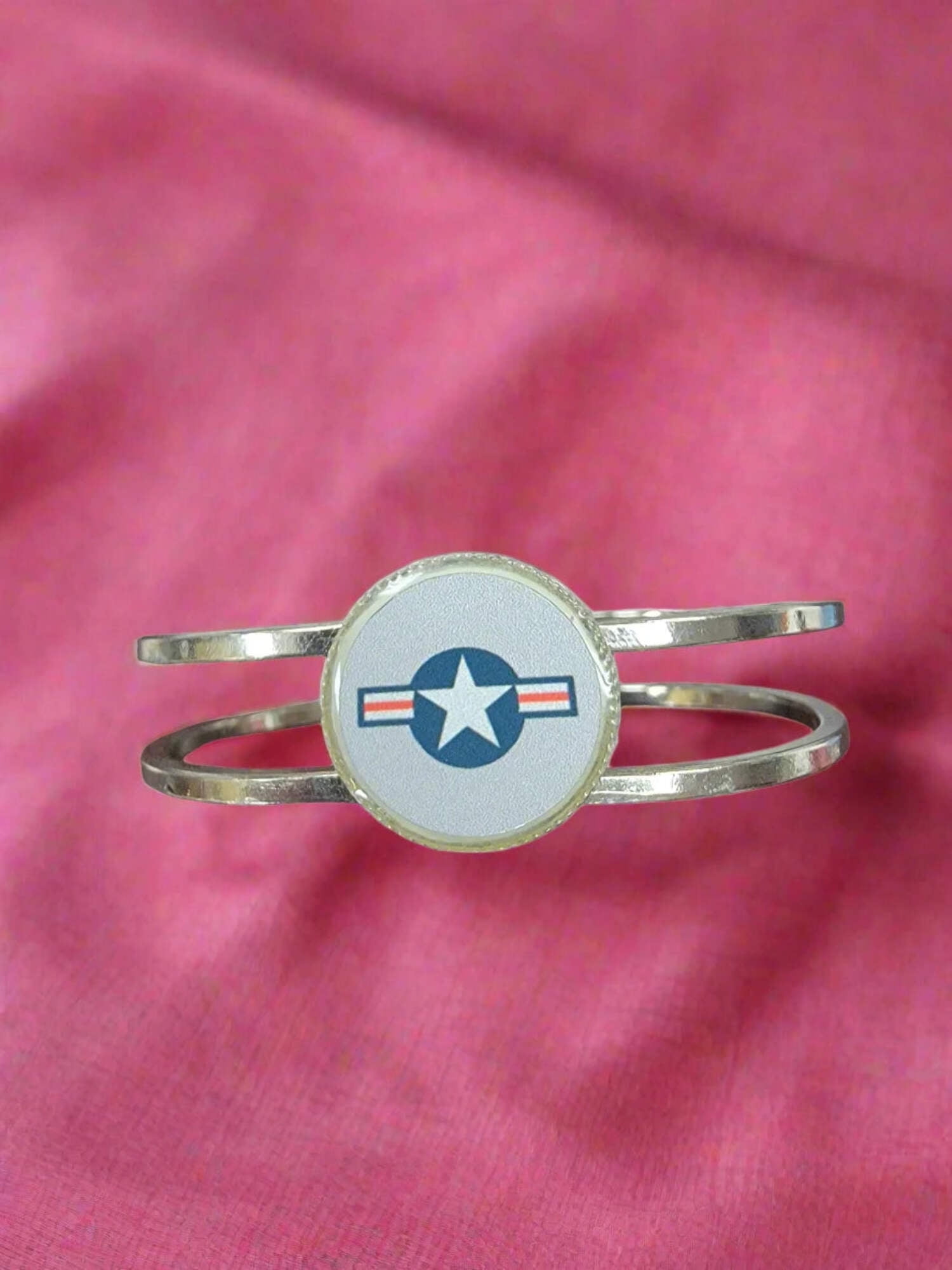 Officially Licensed Military Industrial Cuff Bracelet - Stainless Steel ...