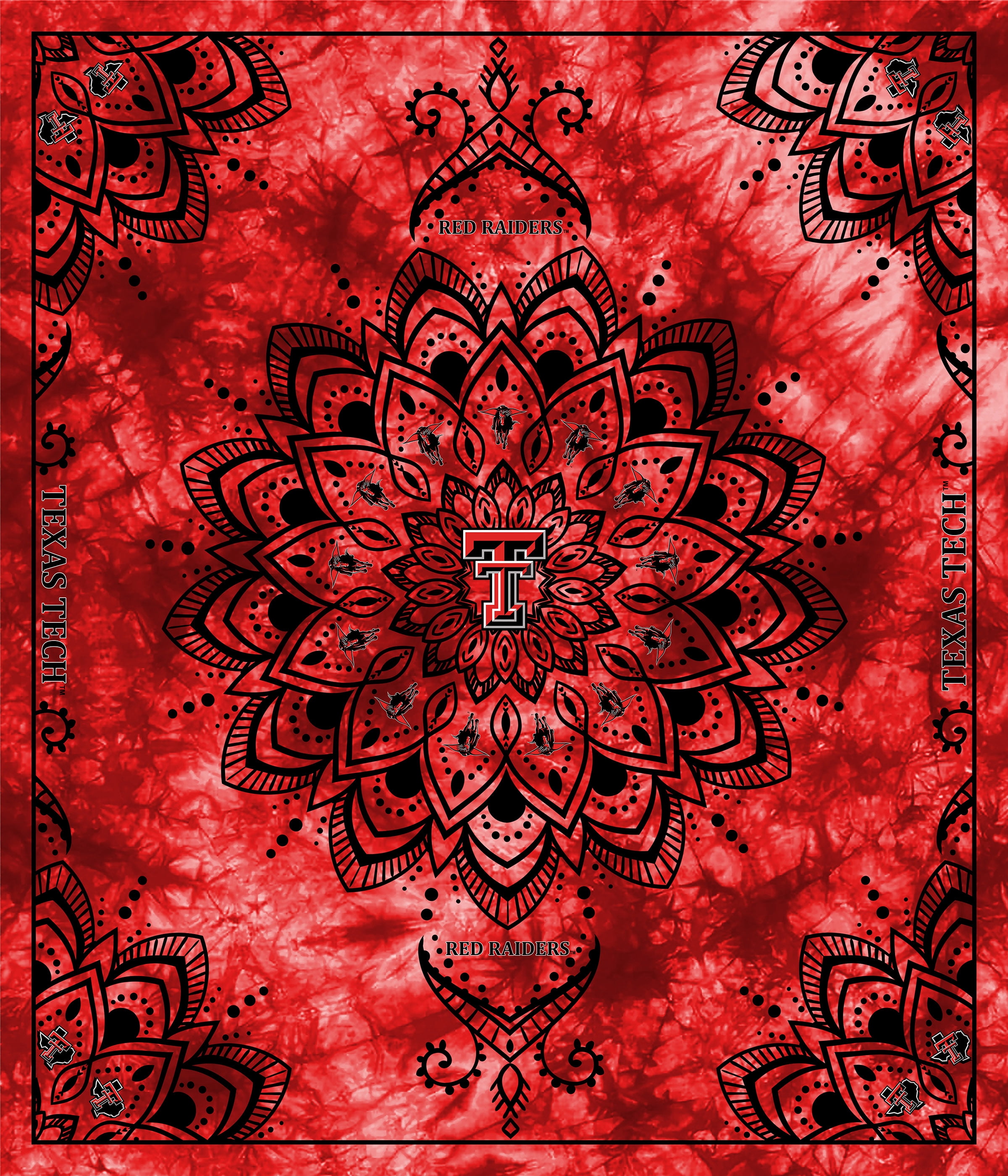 Officially Licensed Minky Fleece Texas Tech Red Raiders Wall Tapestry ...