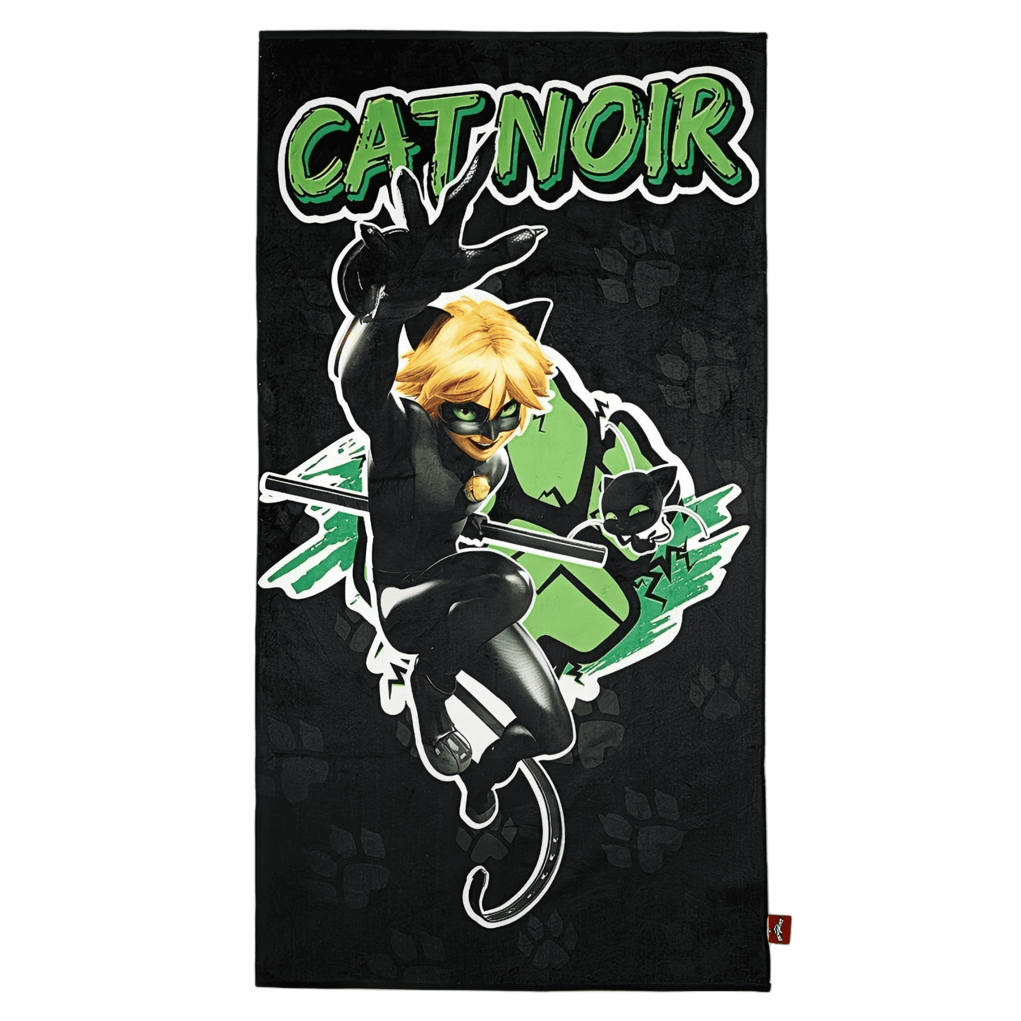 [Officially Licensed] Miraculous Ladybug Cat Noir Towel Themed Black ...