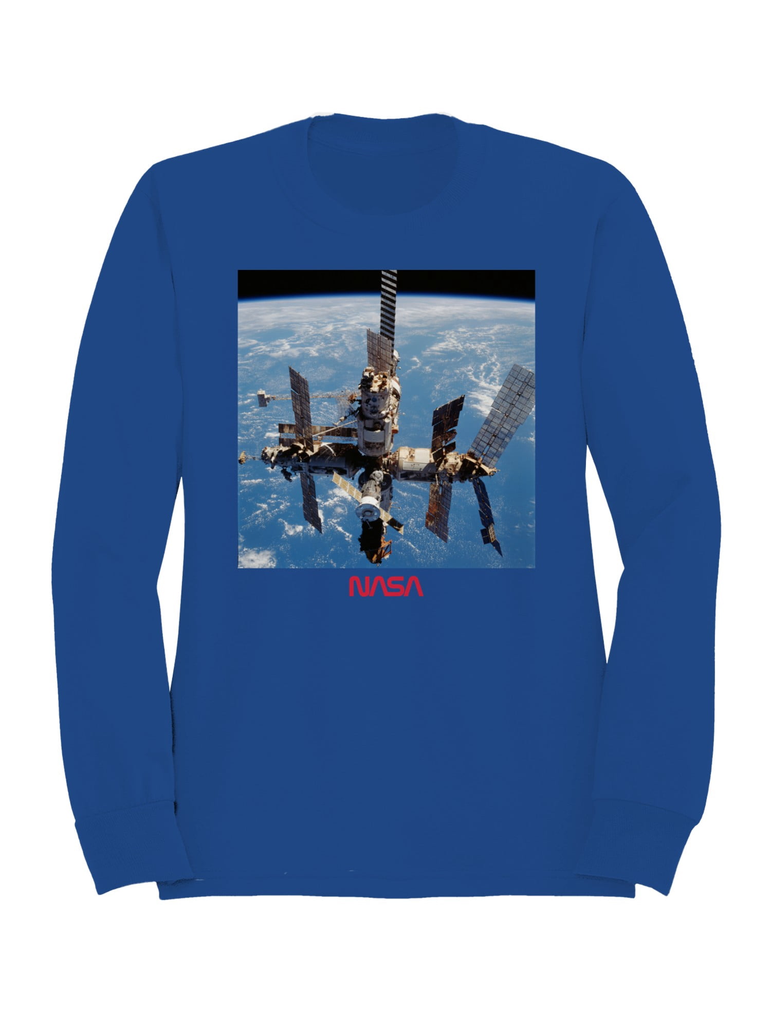Officially Licensed NASA Mir Space Station in Orbit Men's Sweatshirt ...