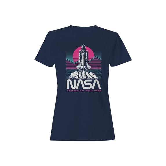 Officially Licensed NASA Retro Space Shuttle Design Women's T-shirt ...