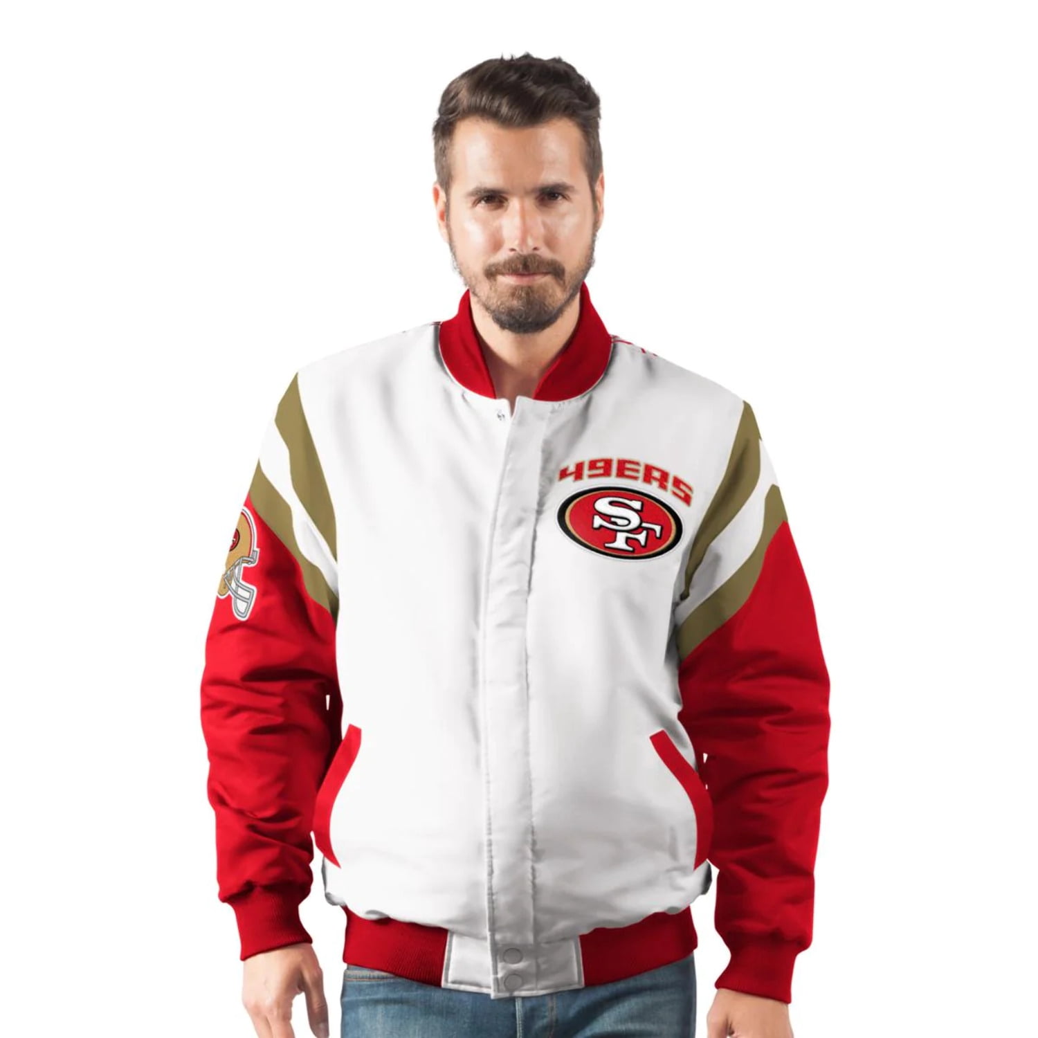Officially Licensed NFL Men's Commander Varsity Jacket by Glll ...