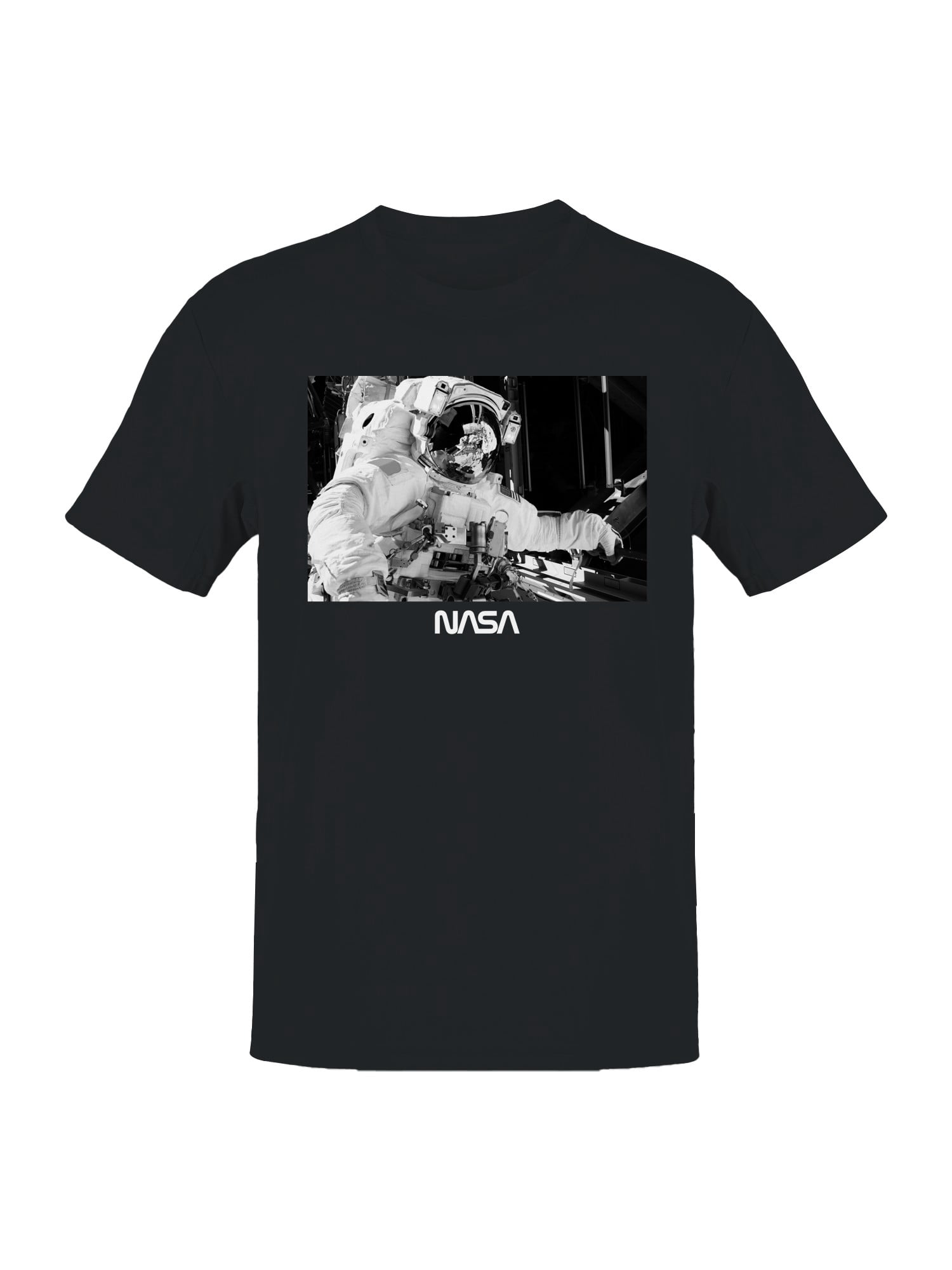 Officially Licensed Nasa Astronaut Spacewalk with NASA Logo Men's T ...