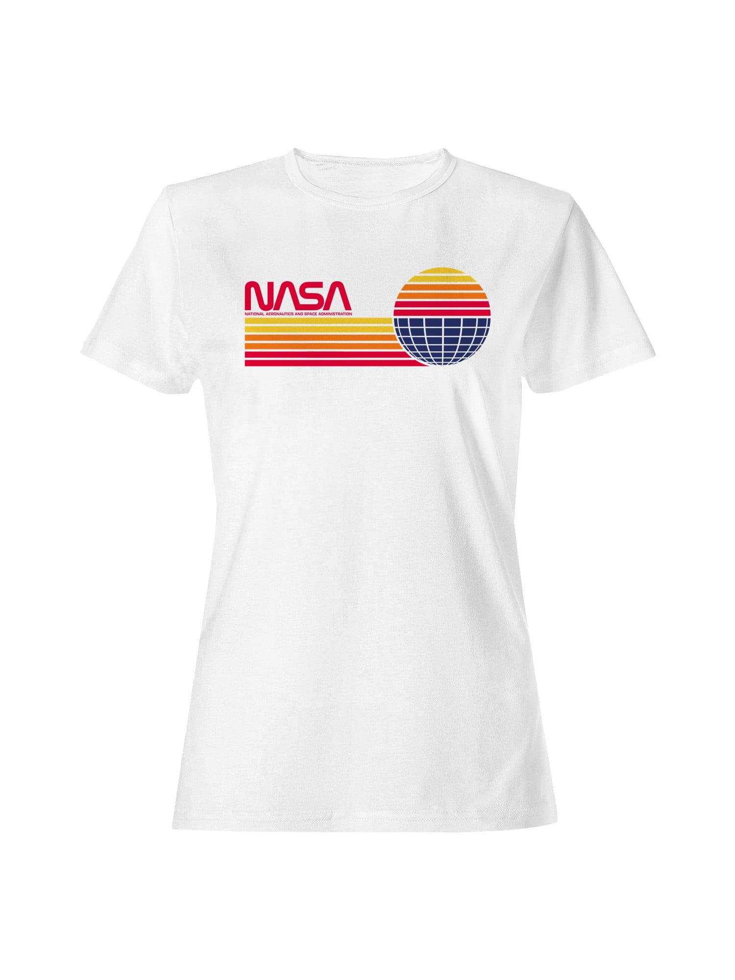 Officially Licensed Nasa Vintage World Logo Women's T-shirt - Walmart.com