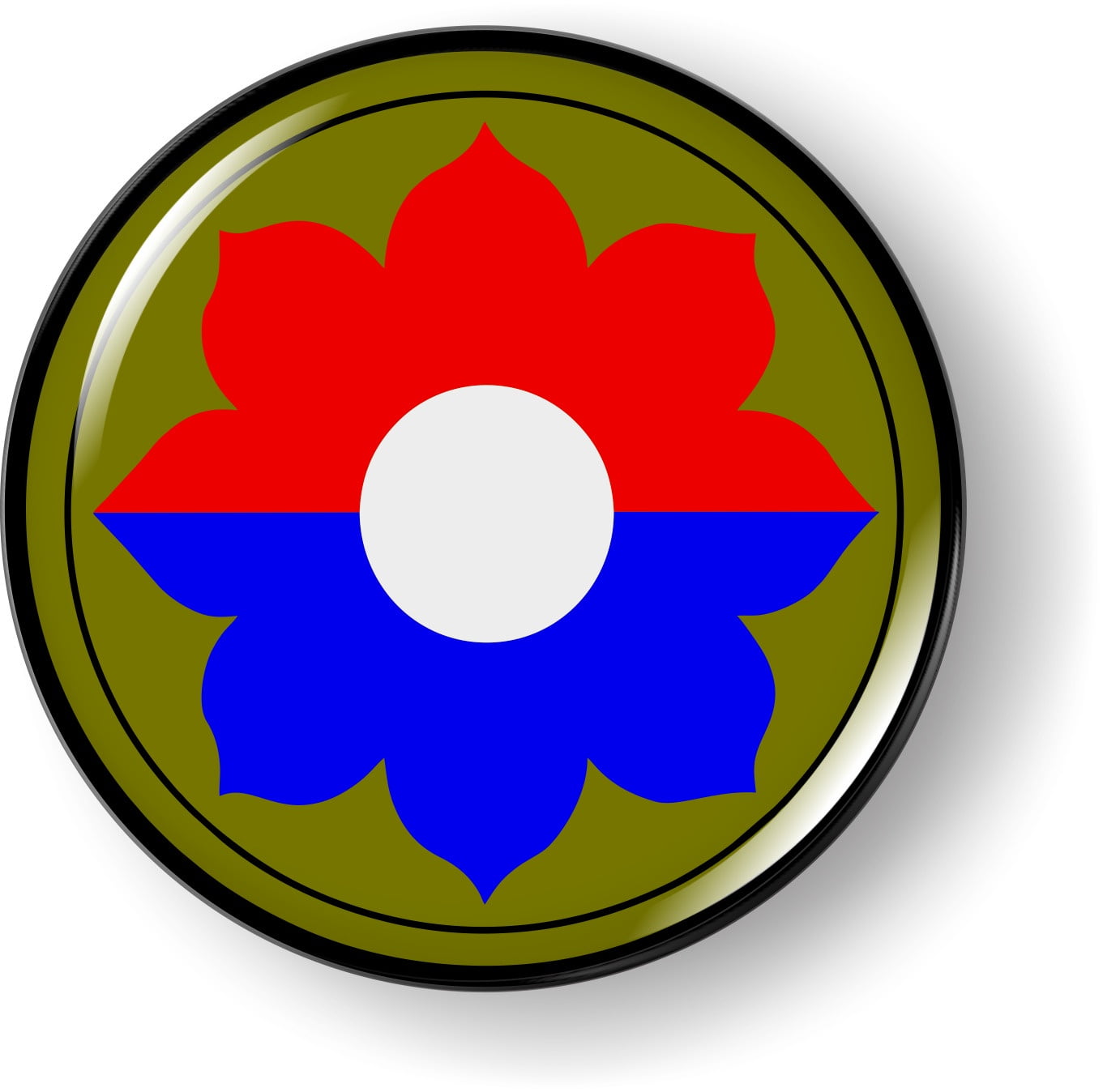 [Officially Licensed Product] - 9th Infantry Division US Army 3D Domed ...