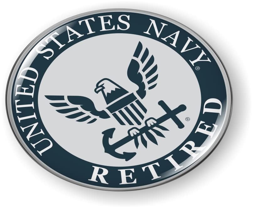 BestLicensePlateFrames - Retired U.S. Navy Eagle and Anchor Icon 3D ...