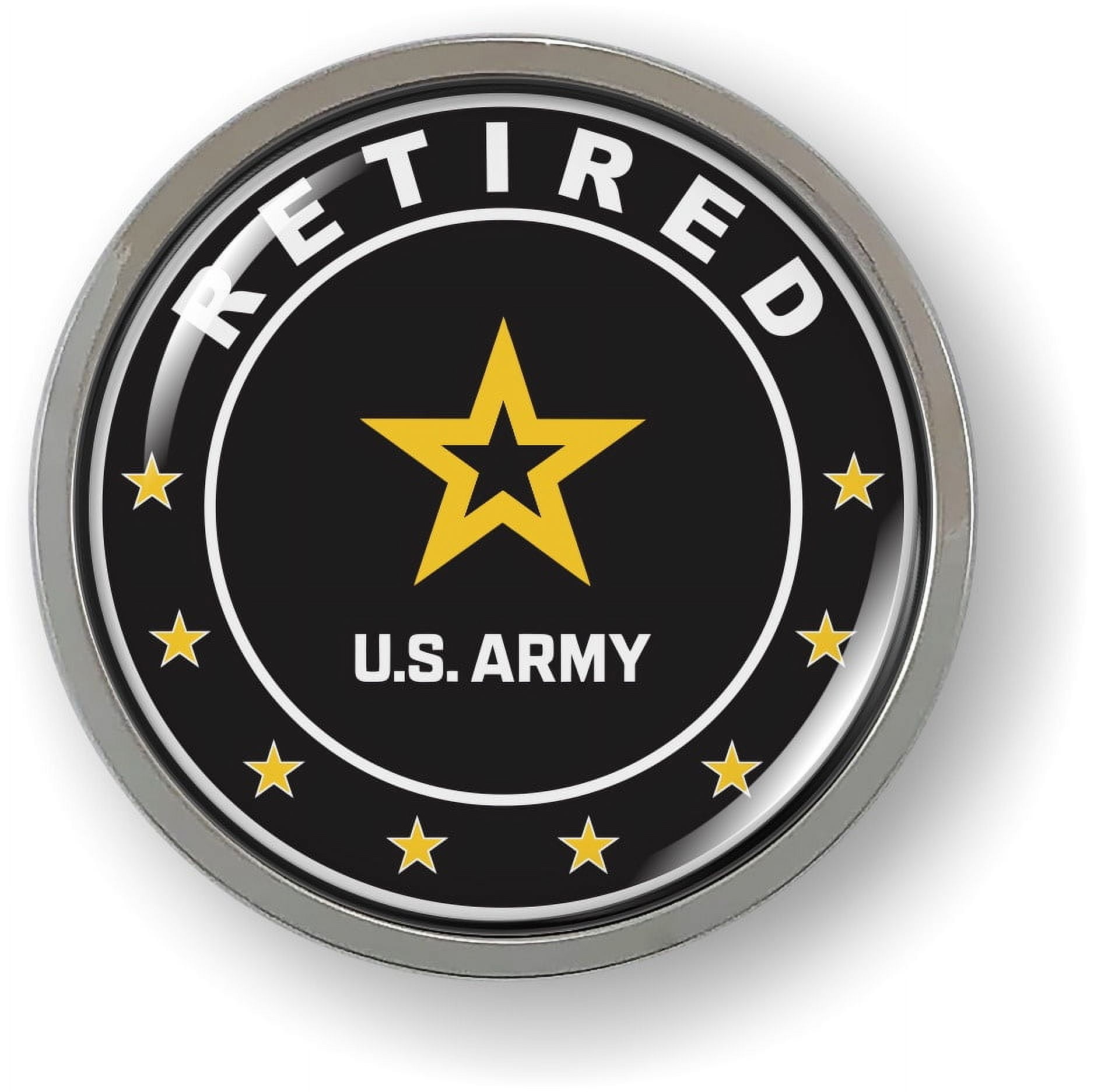 [Officially Licensed Product] - Retired US Army Star Logo 3D Domed ...