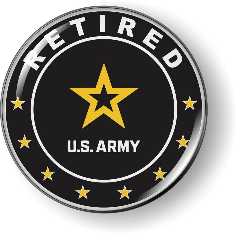 [Officially Licensed Product] - Retired US Army Star Logo 3D Domed ...