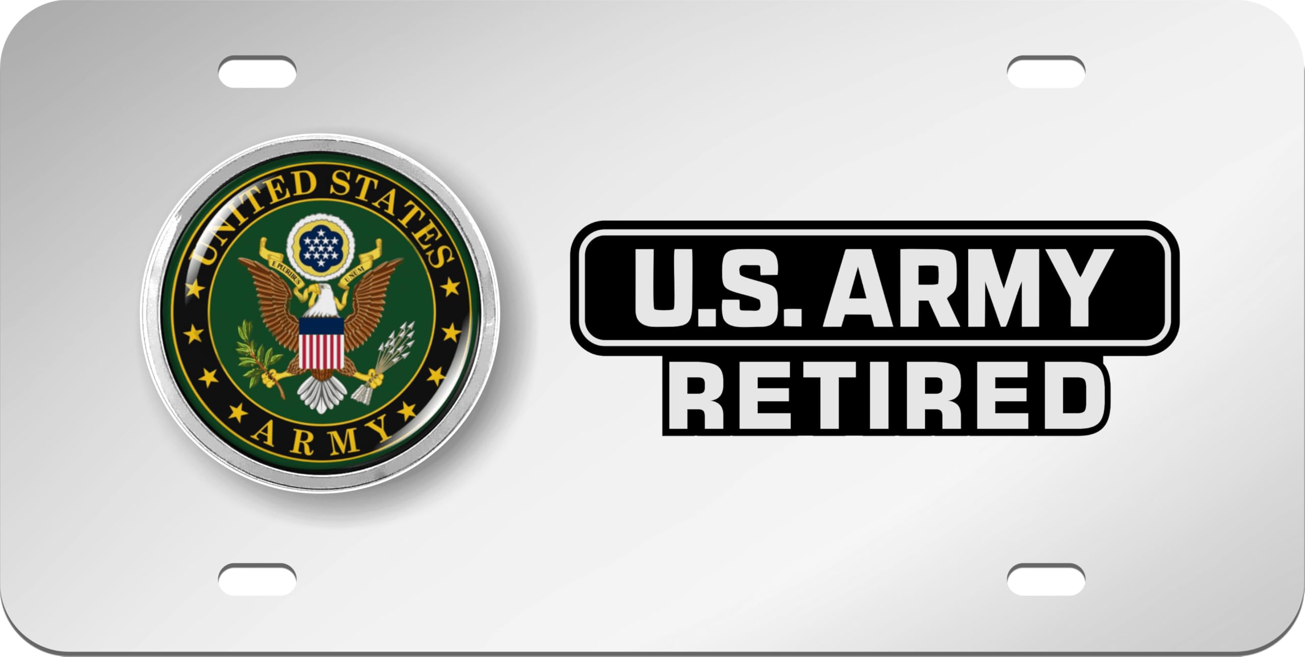 [Officially Licensed Product] - U.S. Army Retired 4-Hole Patriotic ...