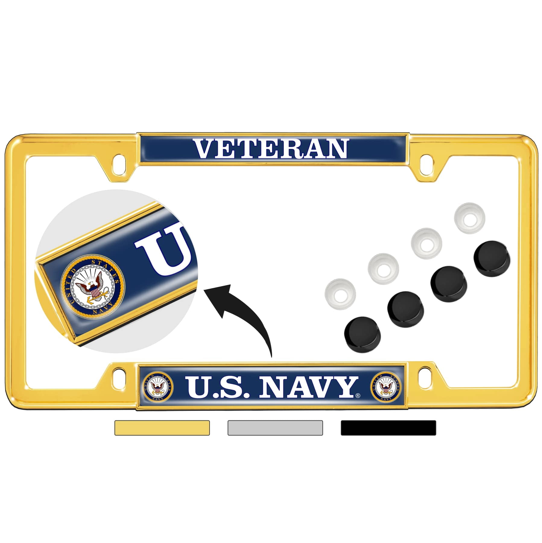 [Officially Licensed Product] - U.S. Navy Veteran with Eagle, Anchor ...