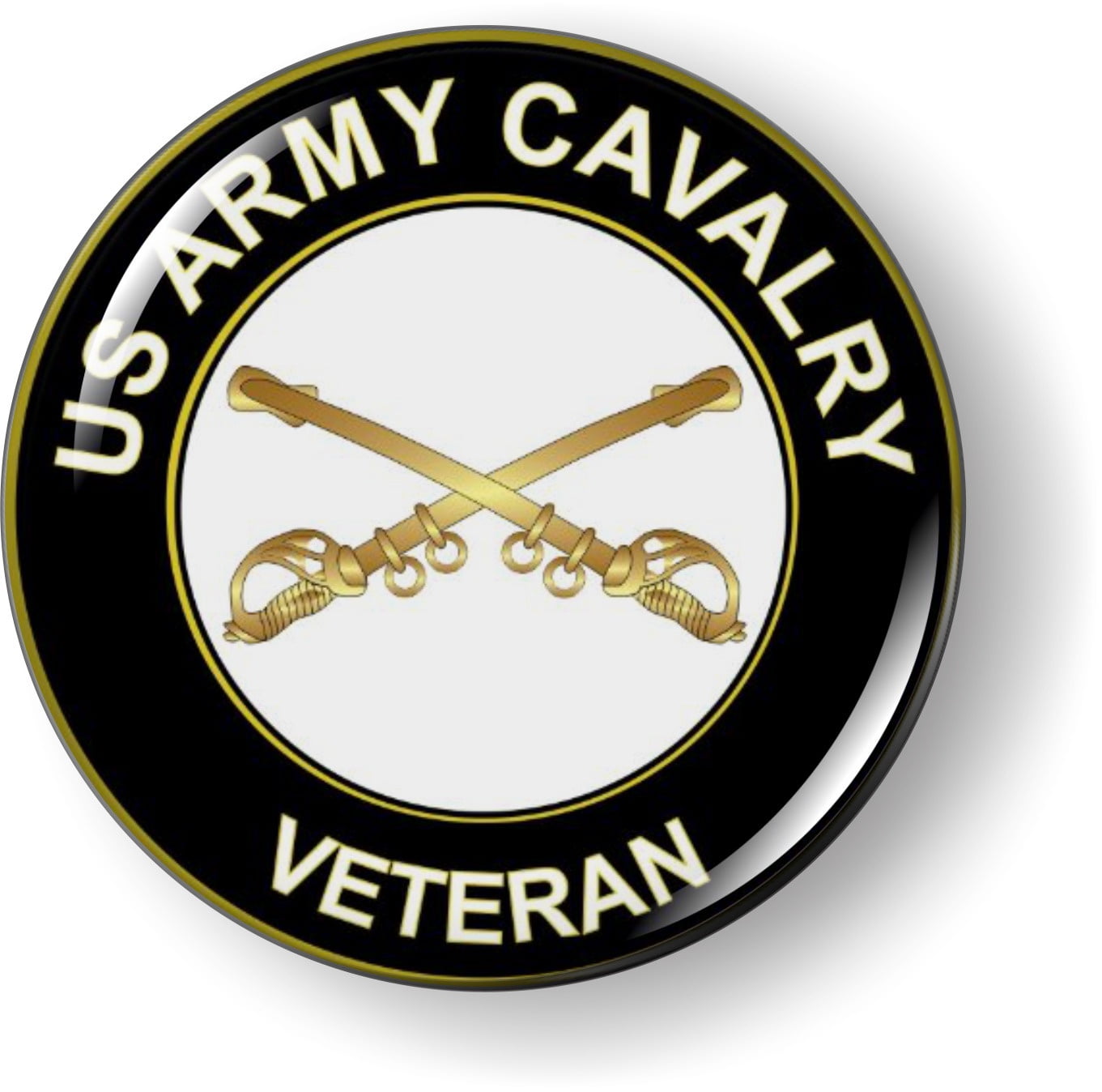 [Officially Licensed Product] - US Army Cavalry Veteran 3D Domed ...