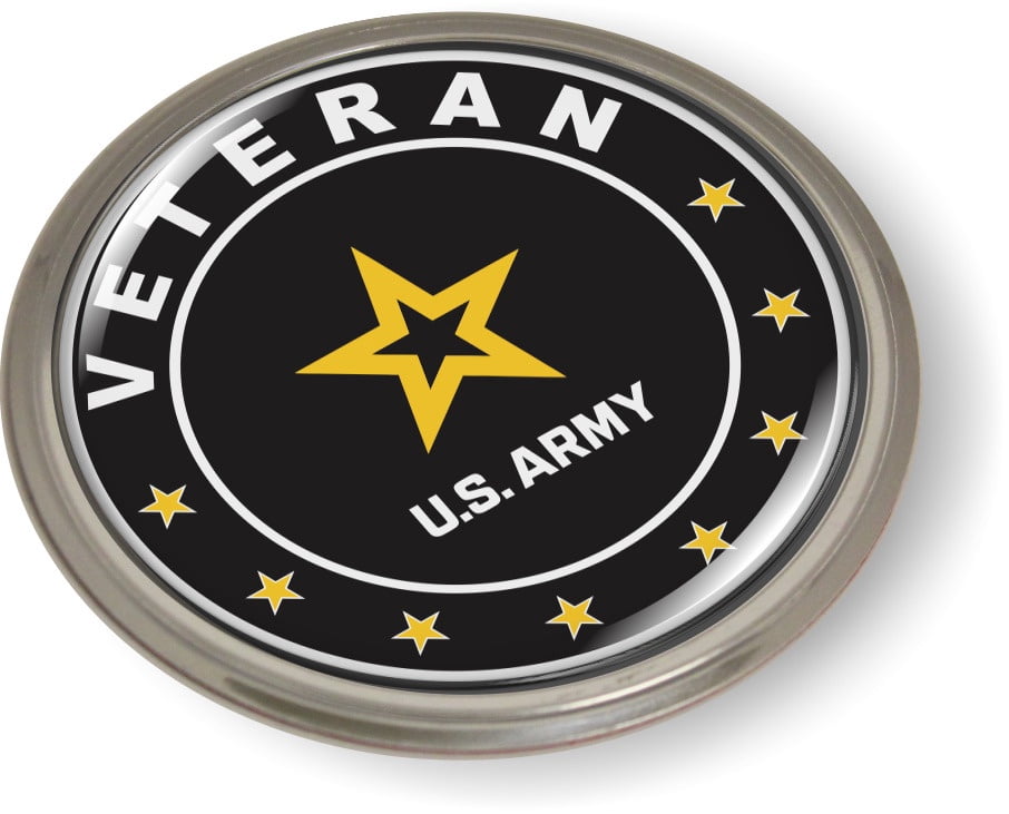 [Officially Licensed Product] - US Army Veteran Star Logo 3D Domed ...