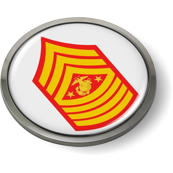 BestLicensePlateFrames - USMC Rank 3D Domed CAR Emblem Badge Sticker ...