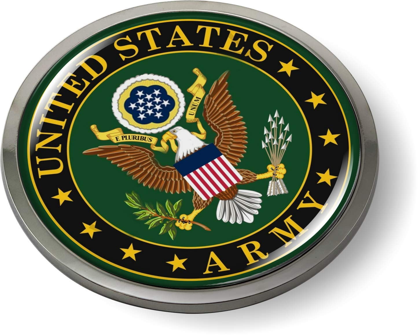 BestLicensePlateFrames - US Army 3D Domed CAR Emblem Badge Sticker ...