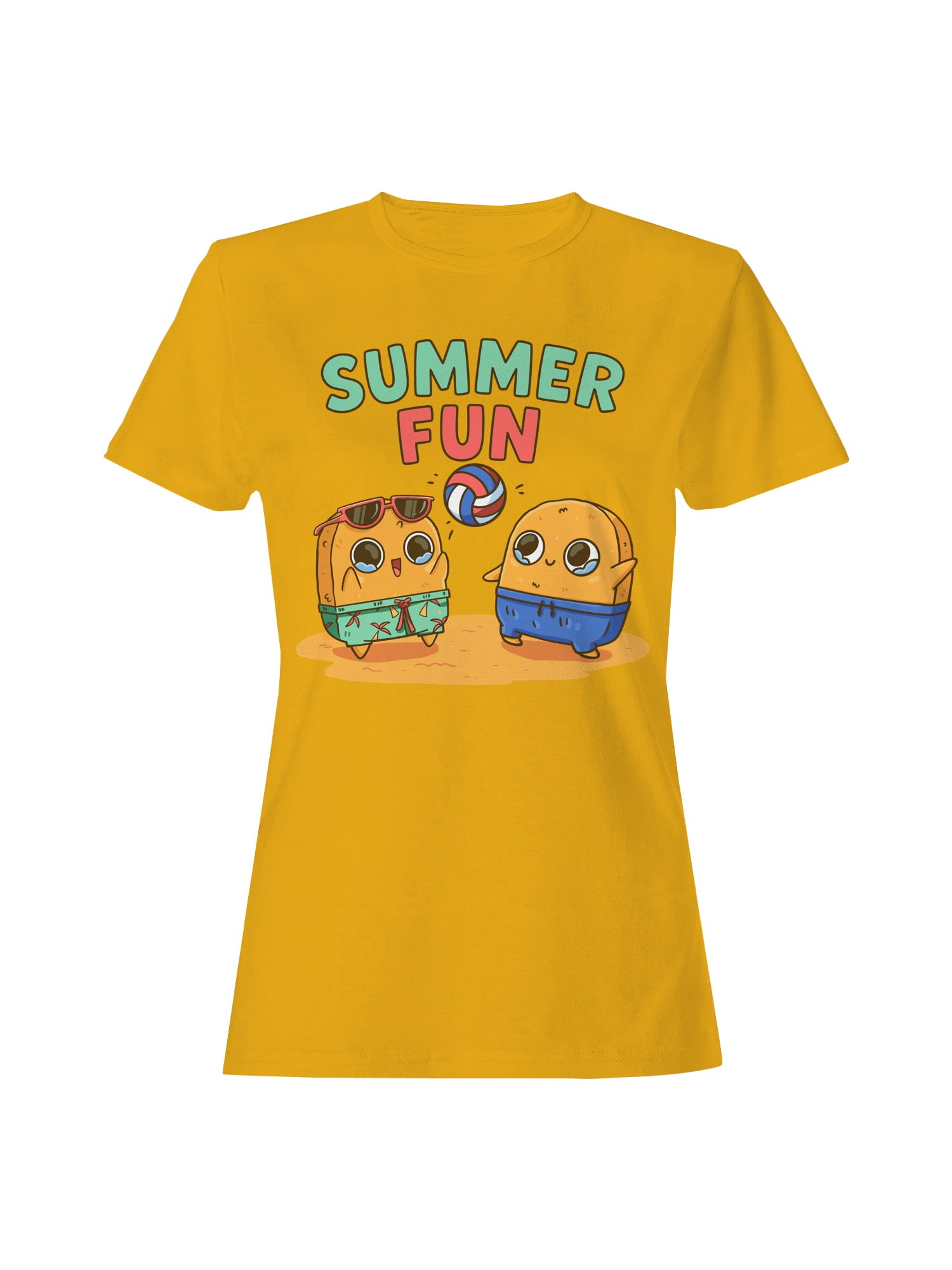 Officially Licensed Sad Nuggie Fun Summer Cartoon Women's T-shirt ...