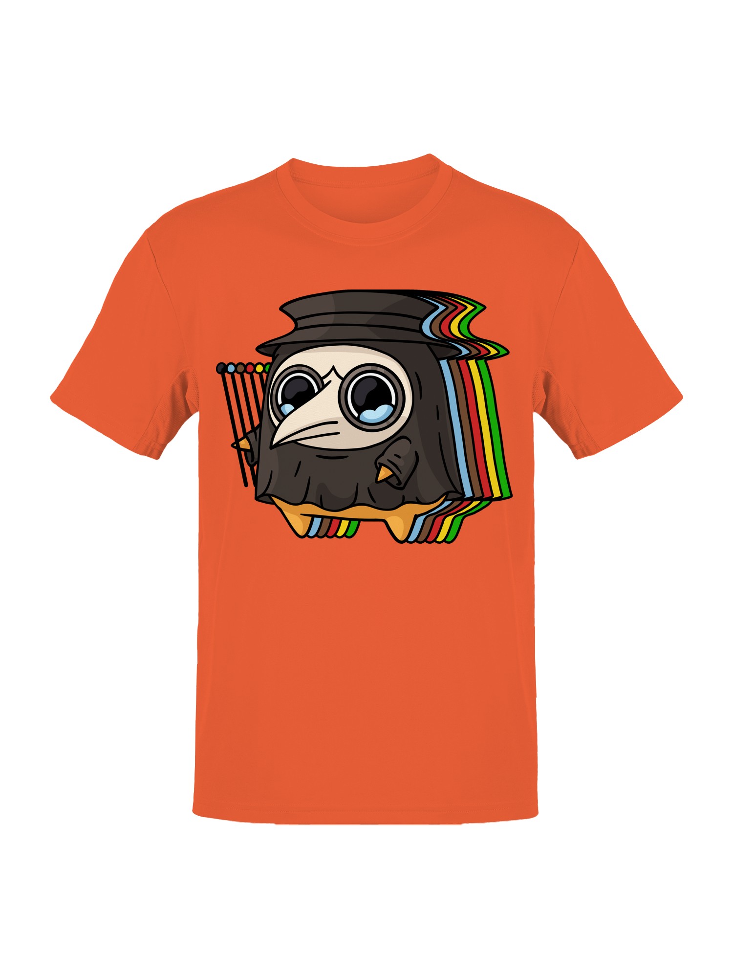 Officially Licensed Sad Nuggie Glitchy Plague Doctor Cartoon Men's T ...