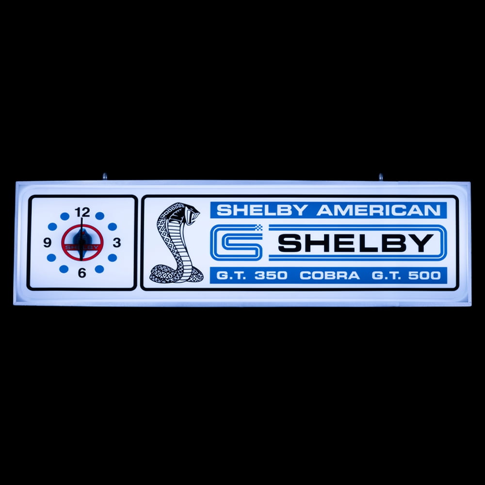 Officially Licensed Shelby American Cobra LED Light-Up Aluminum Clock ...