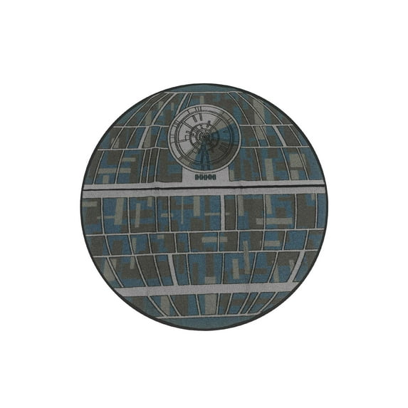 Officially Licensed Star Wars Death Star Area Rug 52" Diameter ...