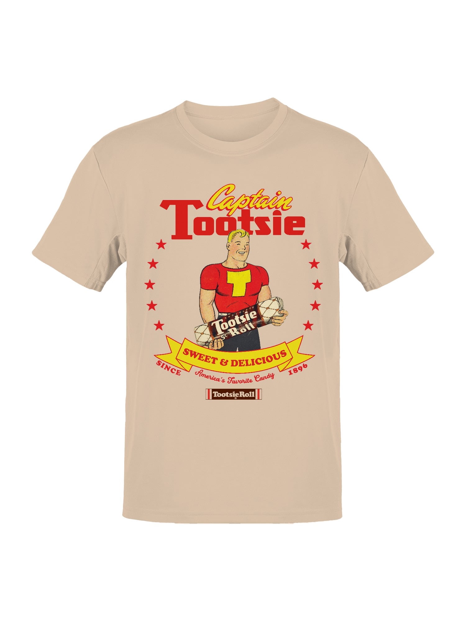 Officially Licensed Tootsie Roll Captain Vintage Ad Poster Women's T-shirt - Walmart.com