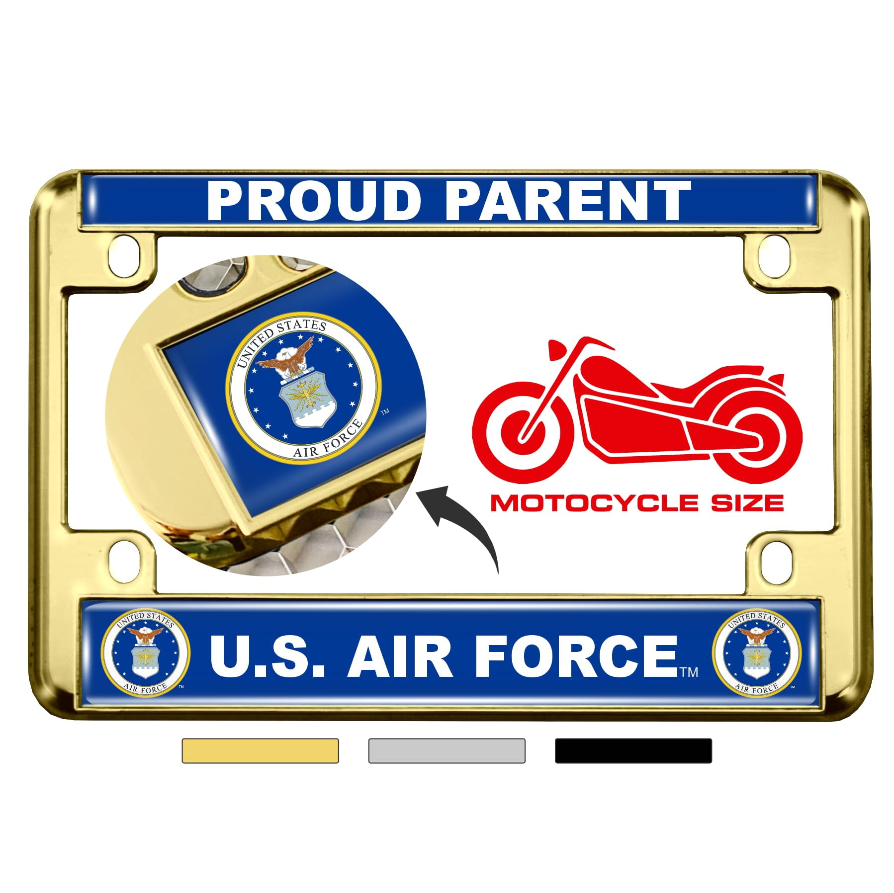 [Officially Licensed U.S. Air Force Product] - Motorcycle Domed Custom ...