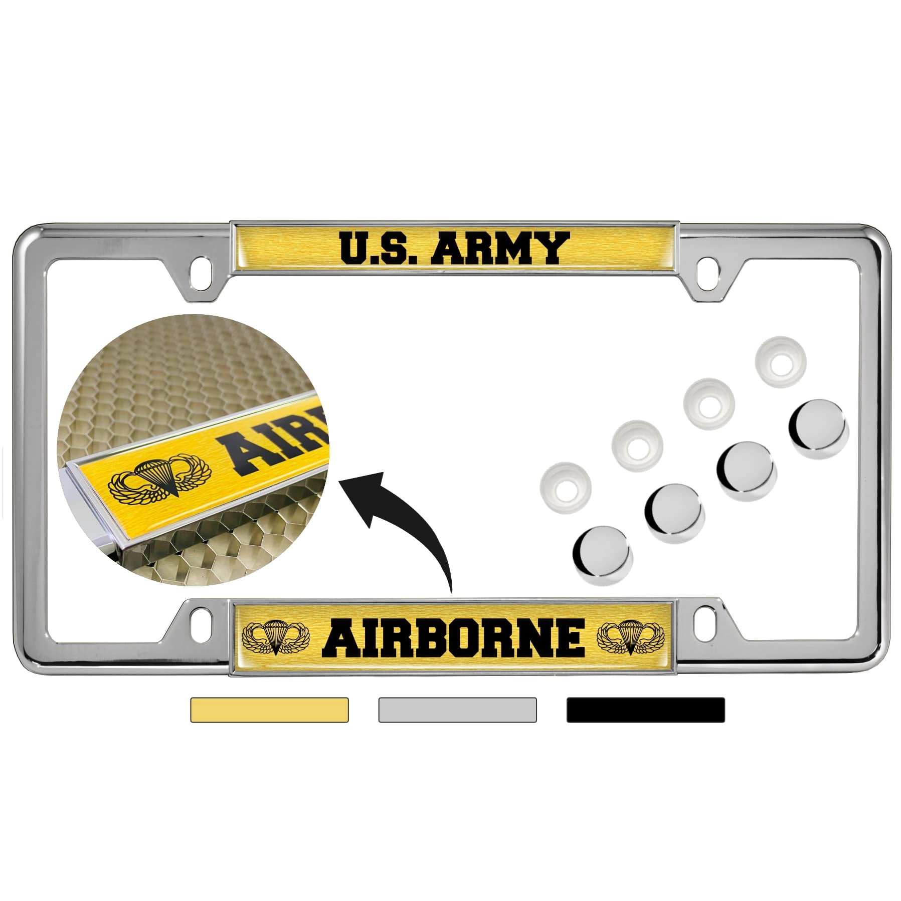 [Officially Licensed Product] - U.S. Army Airborne (Gold & Black Text ...